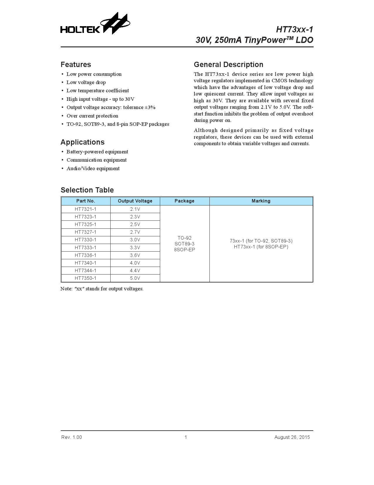 HT7333-A_（HOLTEK(合泰/盛群)）HT7333-A中文资料_价格_PDF手册-立创电子商城
