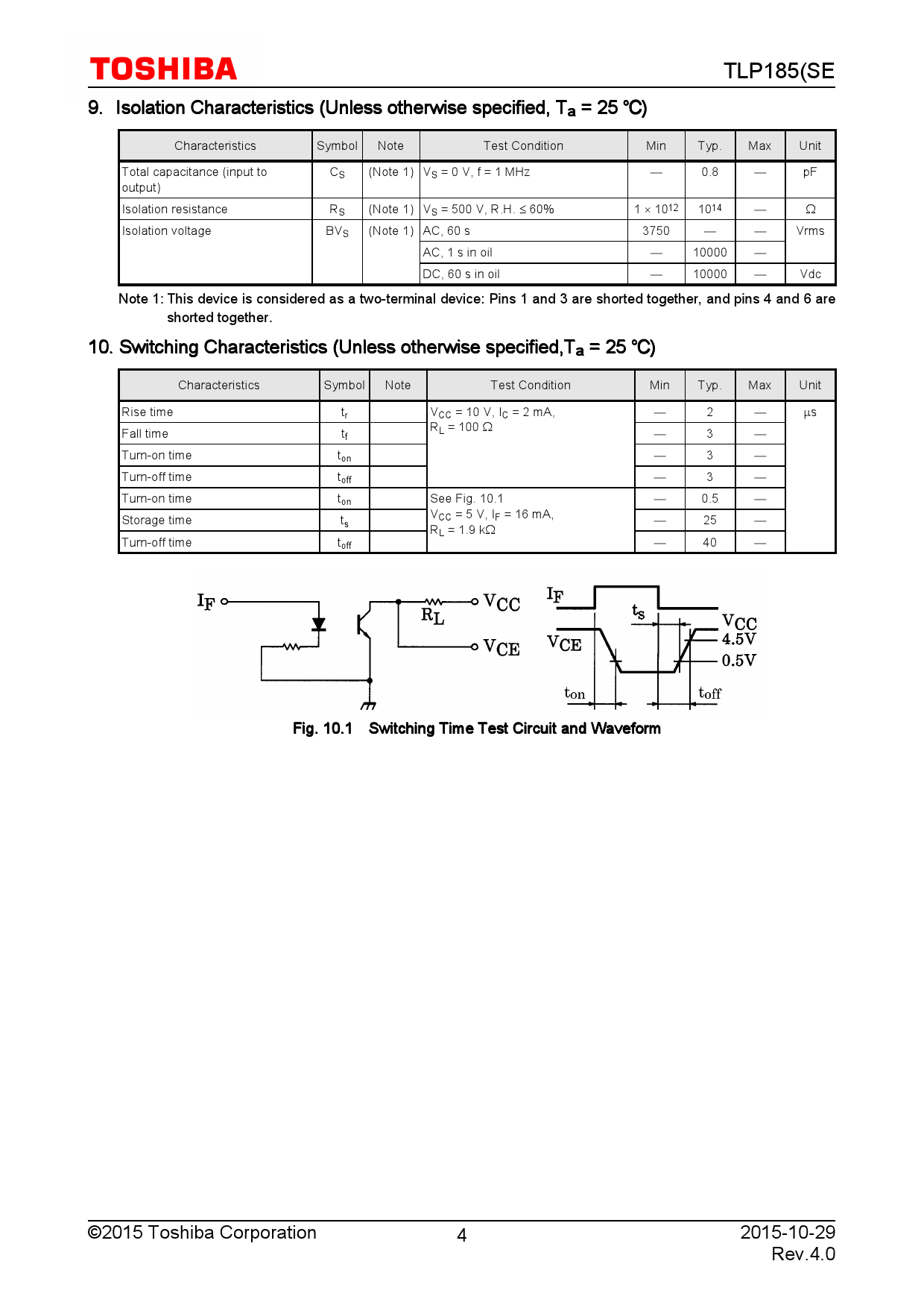 TLP185(GB-TPL,SE(T_（TOSHIBA(东芝)）TLP185(GB-TPL,SE(T中文资料_价格_PDF手册-立创电子商城
