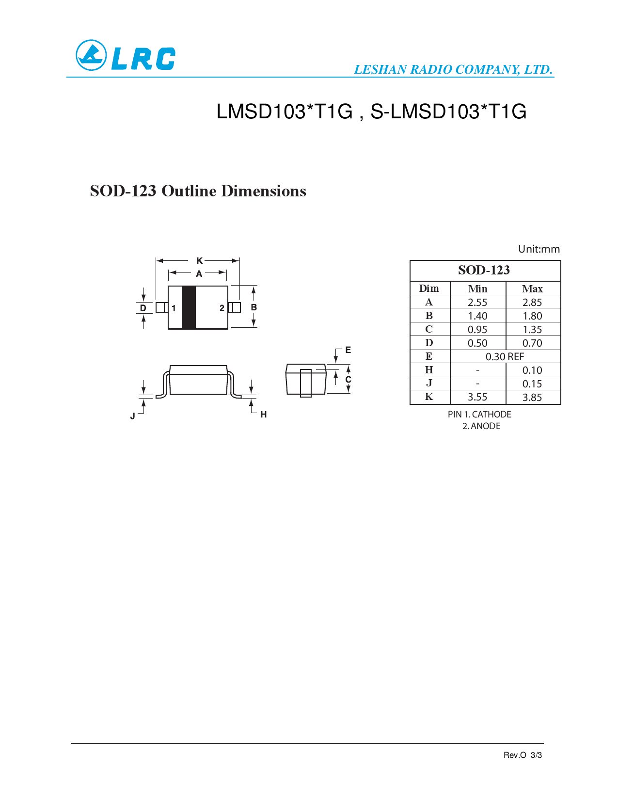 LMSD103AT1G_（LRC(乐山无线电)）LMSD103AT1G中文资料_价格_PDF手册-立创电子商城
