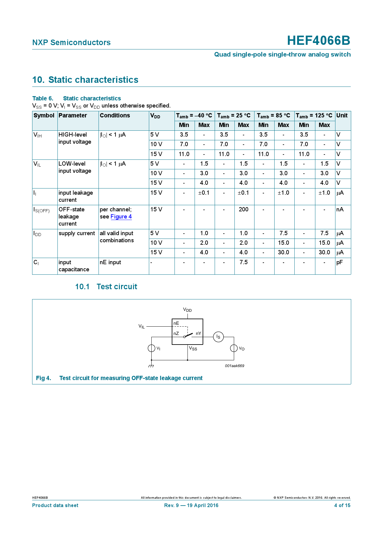 HEF4066BT,653_（Nexperia(安世)）HEF4066BT,653中文资料_价格_PDF手册-立创电子商城