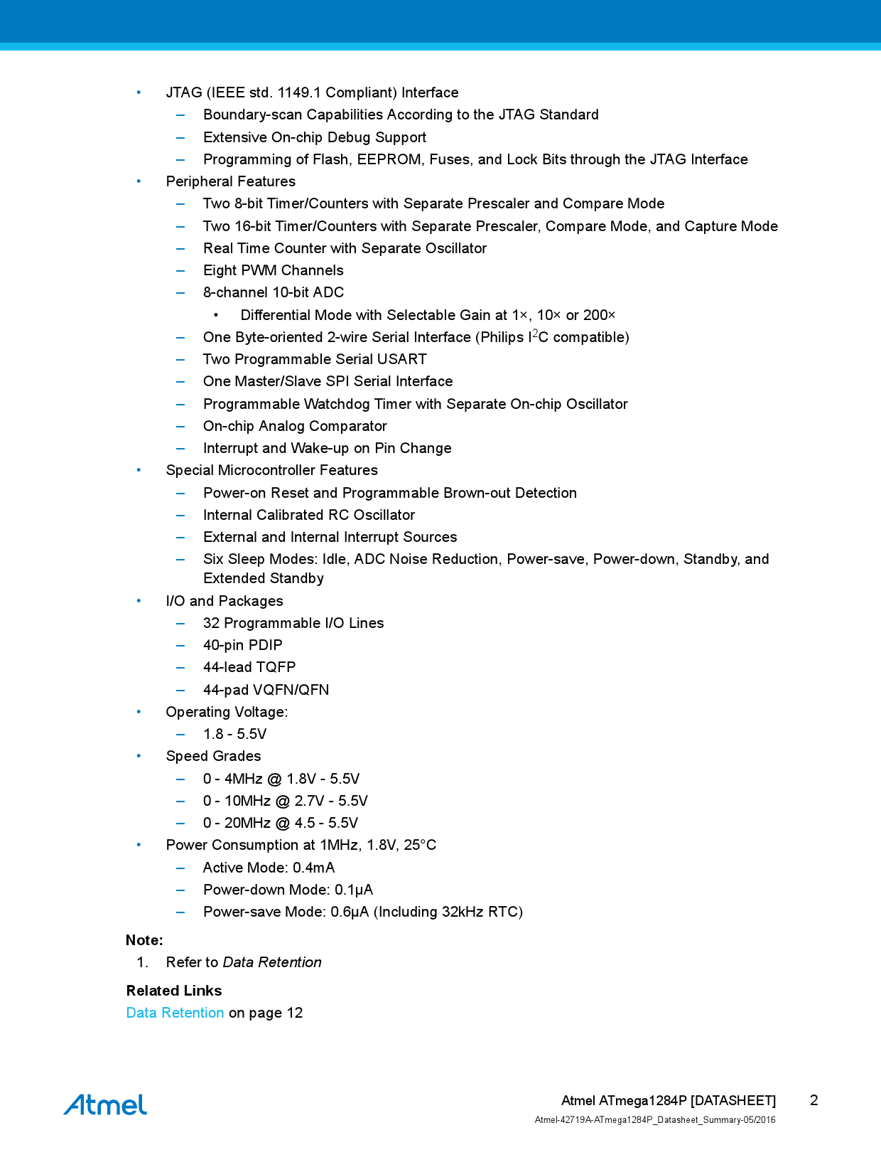 ATMEGA1284P-AU_（MICROCHIP(美国微芯)）ATMEGA1284P-AU中文资料_价格_PDF手册-立创电子商城