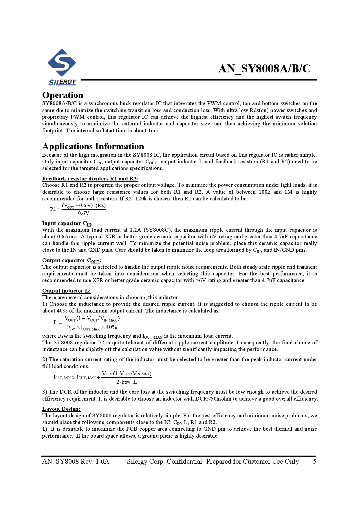 SY8008BAAC_（矽力杰silergy）SY8008BAAC中文资料_价格_PDF手册-立创电子商城