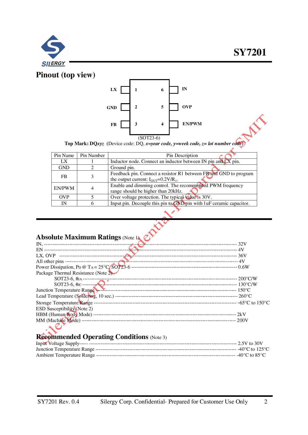 SY7201ABC_（silergy(矽力杰)）SY7201ABC中文资料_价格_PDF手册-立创电子商城
