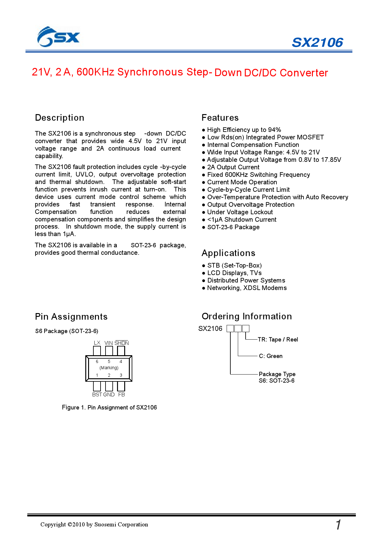 SX2106_（SX(硕芯科技)）SX2106中文资料_价格_PDF手册-立创电子商城