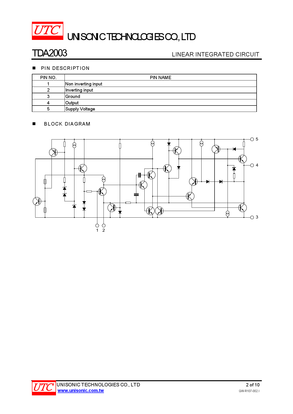 TDA2003L-TB5-T_（UTC(友顺)）TDA2003L-TB5-T中文资料_价格_PDF手册-立创电子商城