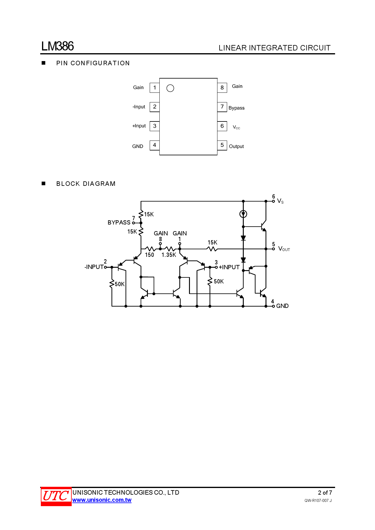 LM386G-S08-R_（UTC(友顺)）LM386G-S08-R中文资料_价格_PDF手册-立创电子商城