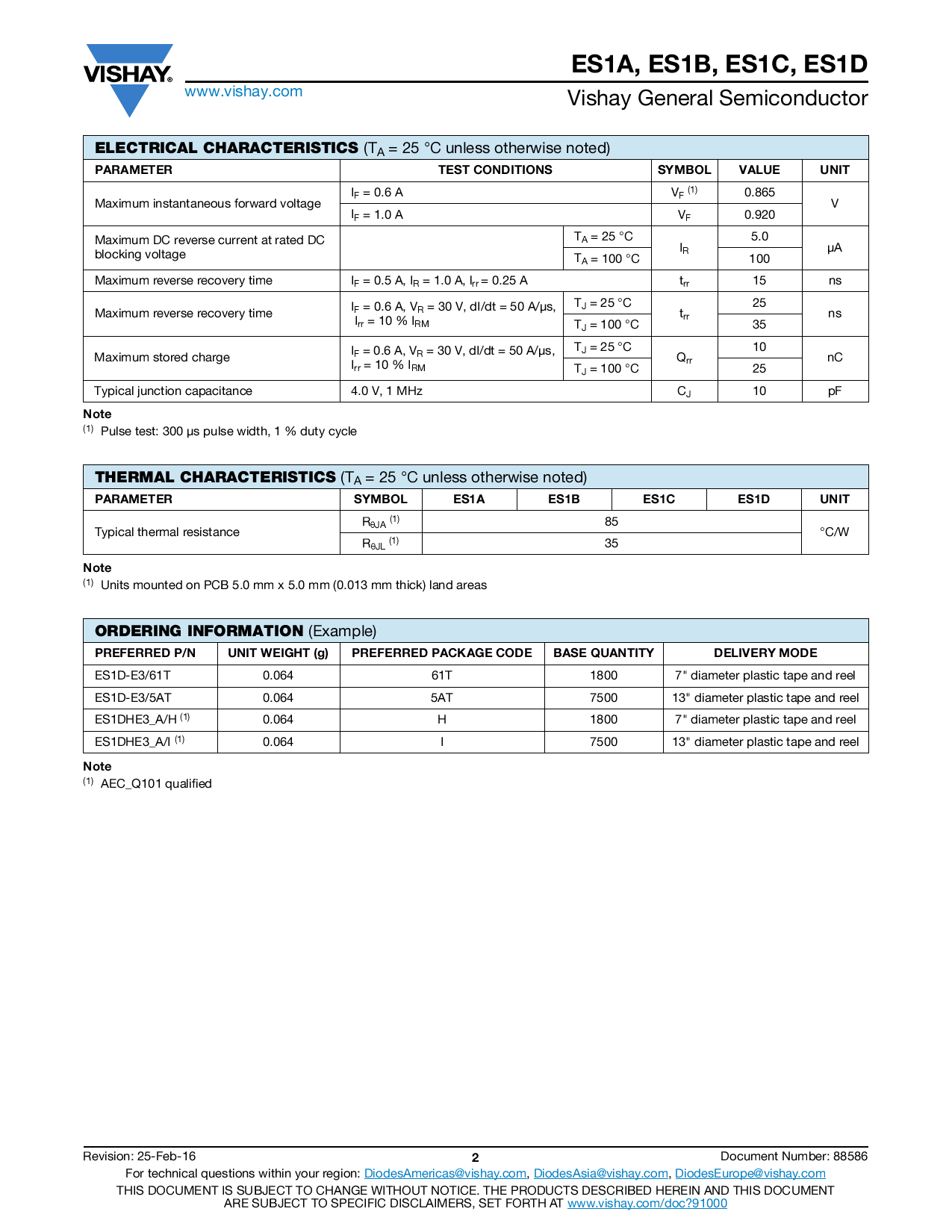 ES1D-E3/61T_（VISHAY(威世)）ES1D-E3/61T中文资料_价格_PDF手册-立创电子商城