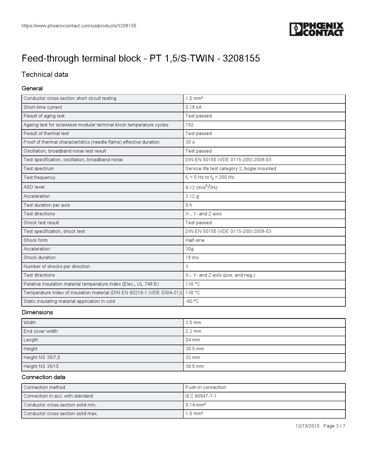 PT 1,5/S-TWIN 3208155【价格 采购 图片】-立创MRO工业品