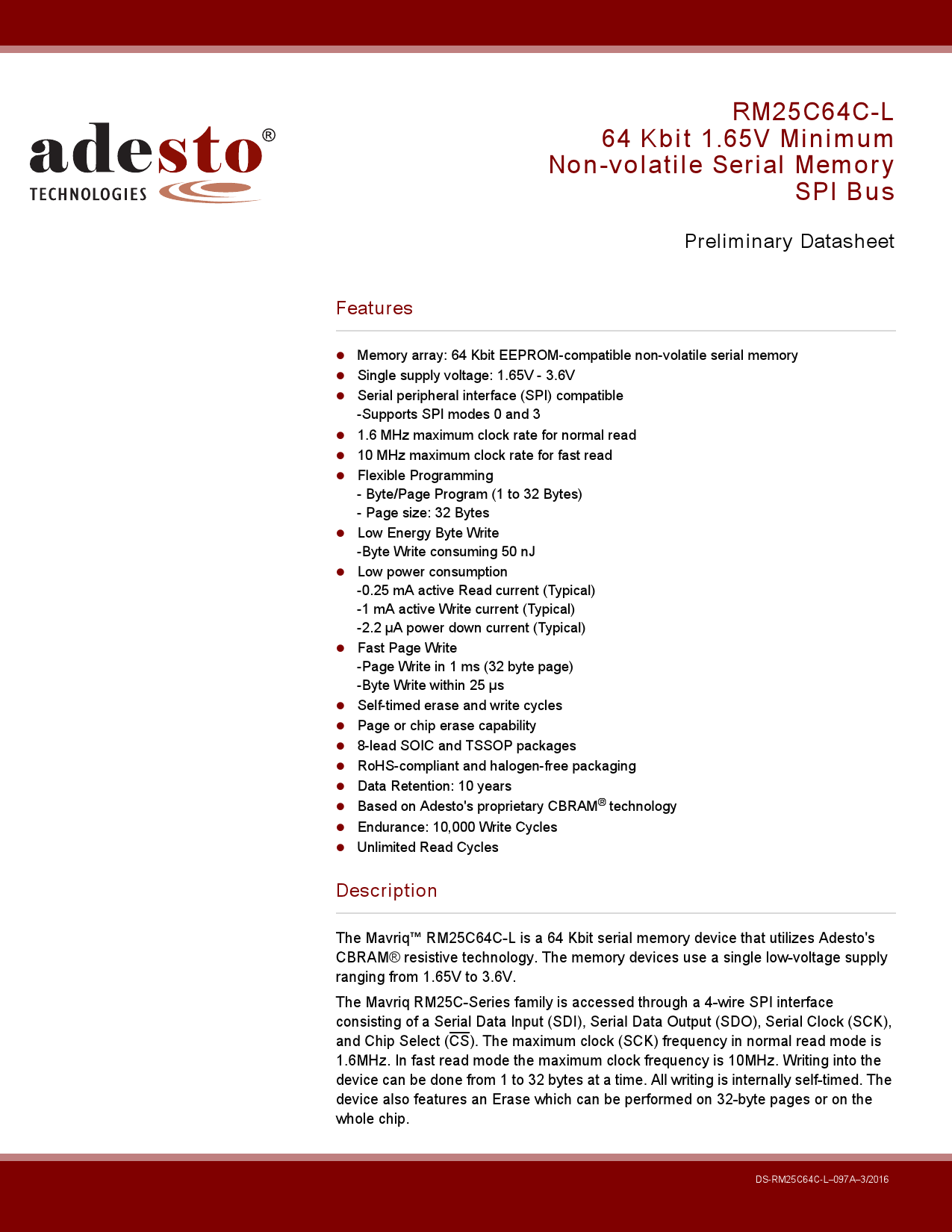 RM25C64C-LSNI-B_（Adesto）RM25C64C-LSNI-B中文资料_价格_PDF手册-立创电子商城
