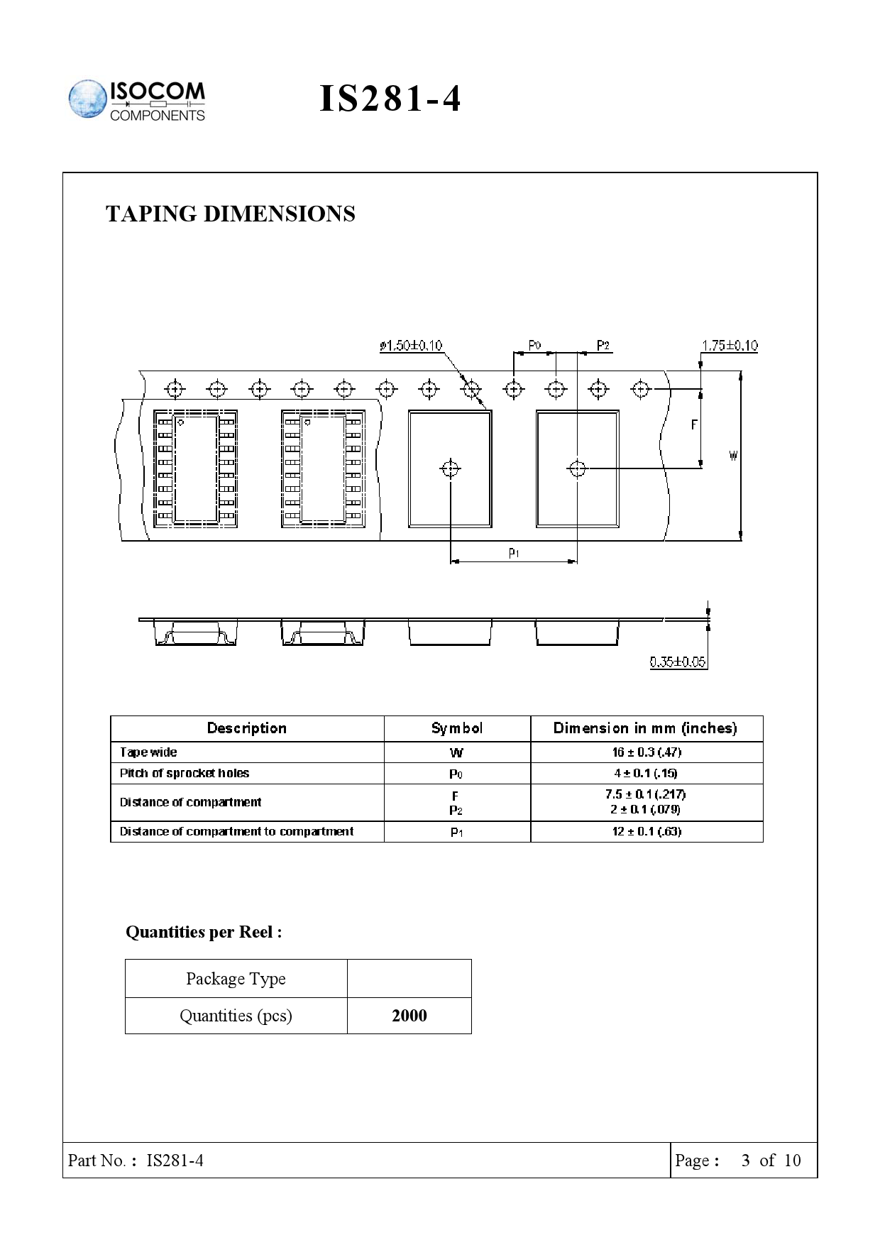 IS281-4_（ISOCOM(英国安数光)）IS281-4中文资料_价格_PDF手册-立创电子商城