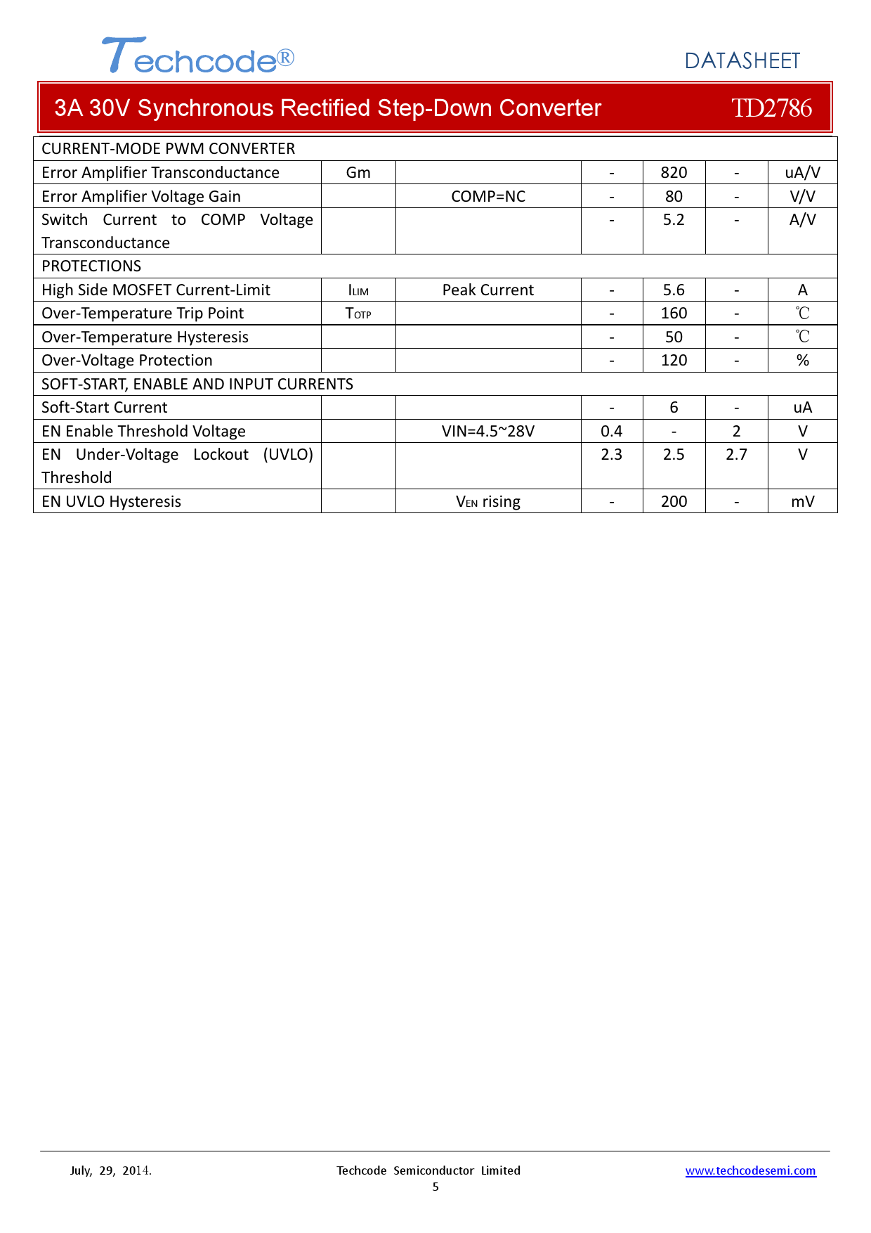 TD2786MR_（Techcode(泰德)）TD2786MR中文资料_价格_PDF手册-立创电子商城