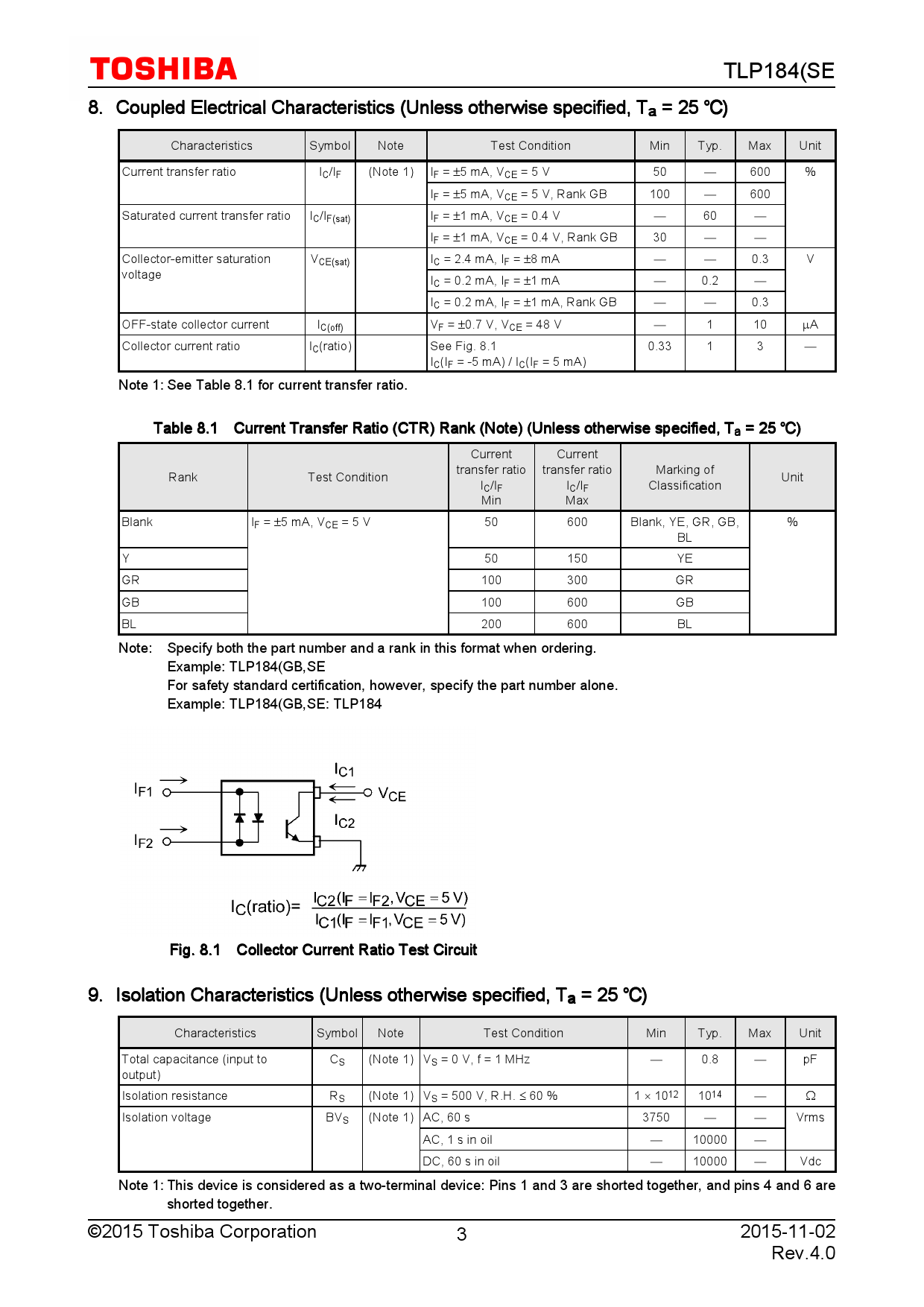 TLP184(GB-TPL,SE_（TOSHIBA(东芝)）TLP184(GB-TPL,SE中文资料_价格_PDF手册-立创电子商城