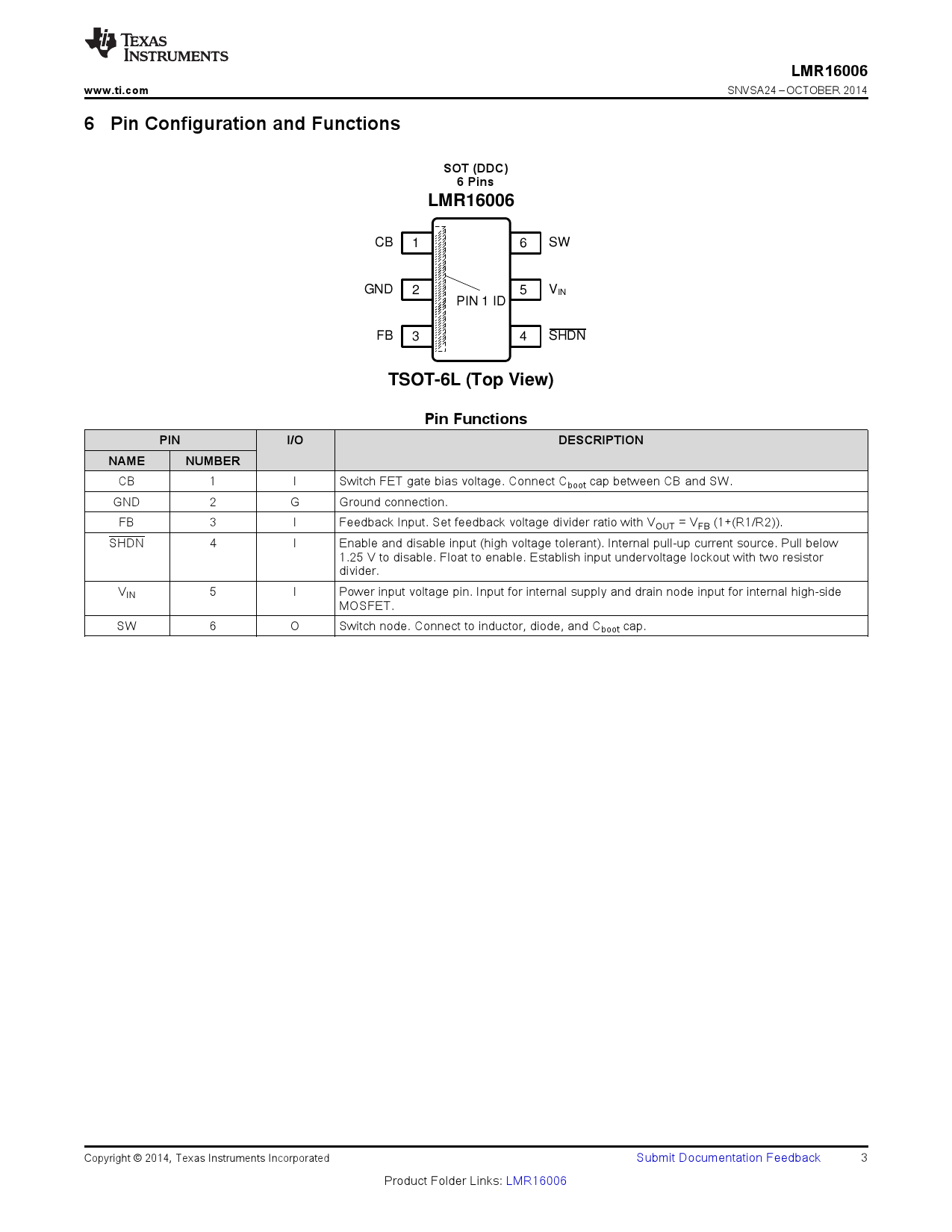 LMR16006XDDCR_（TI(德州仪器)）LMR16006XDDCR中文资料_价格_PDF手册-立创电子商城