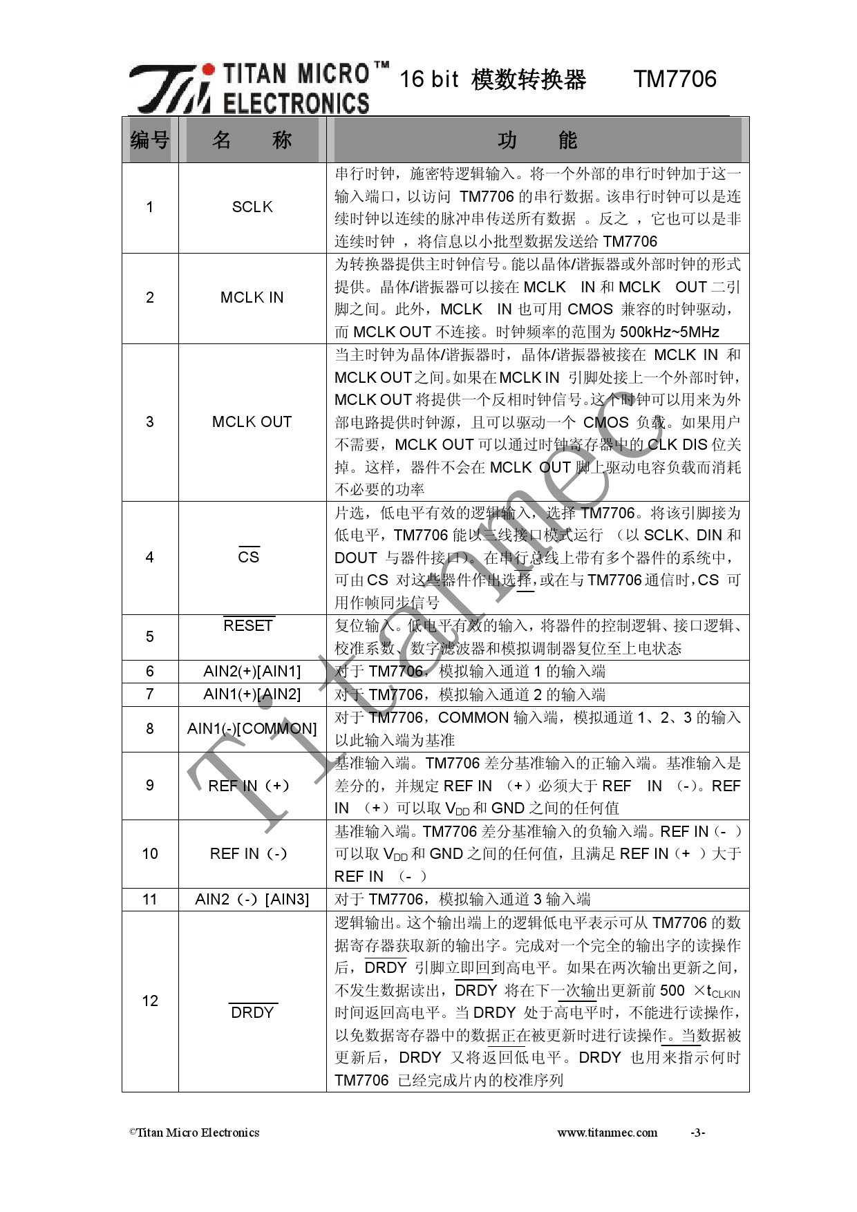 TM7706_（TM(天微)）TM7706中文资料_价格_PDF手册-立创电子商城