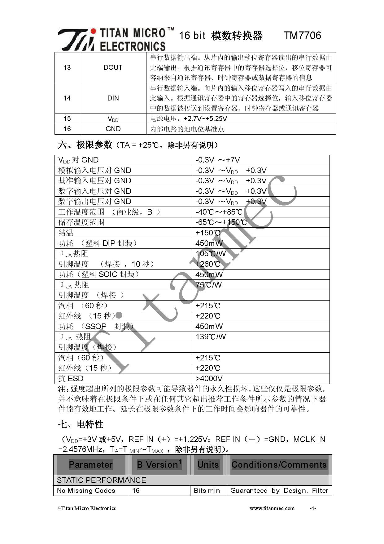 TM7706_（TM(天微)）TM7706中文资料_价格_PDF手册-立创电子商城
