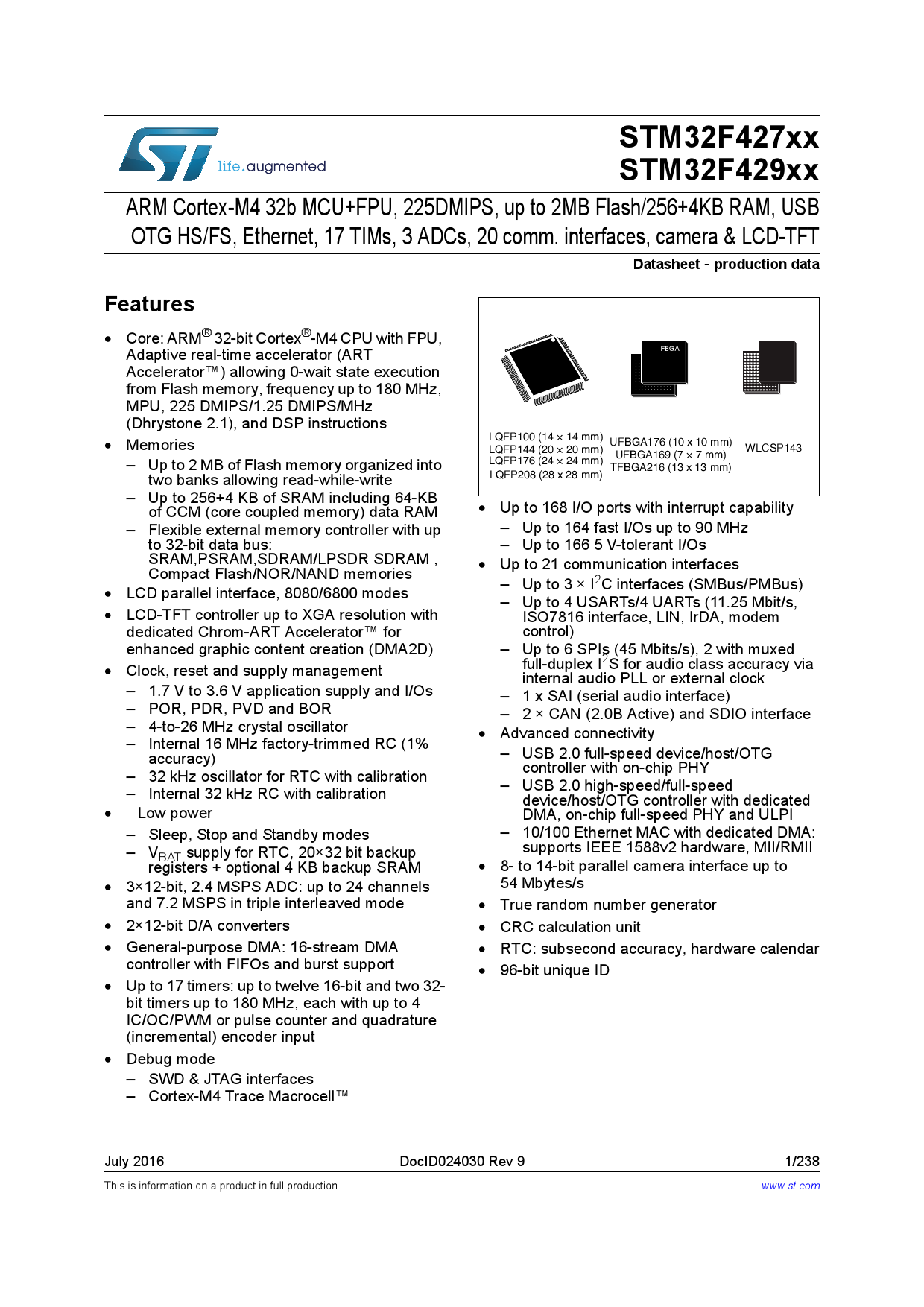STM32F429ZET6_（ST(意法半导体)）STM32F429ZET6中文资料_价格_PDF手册-立创电子商城