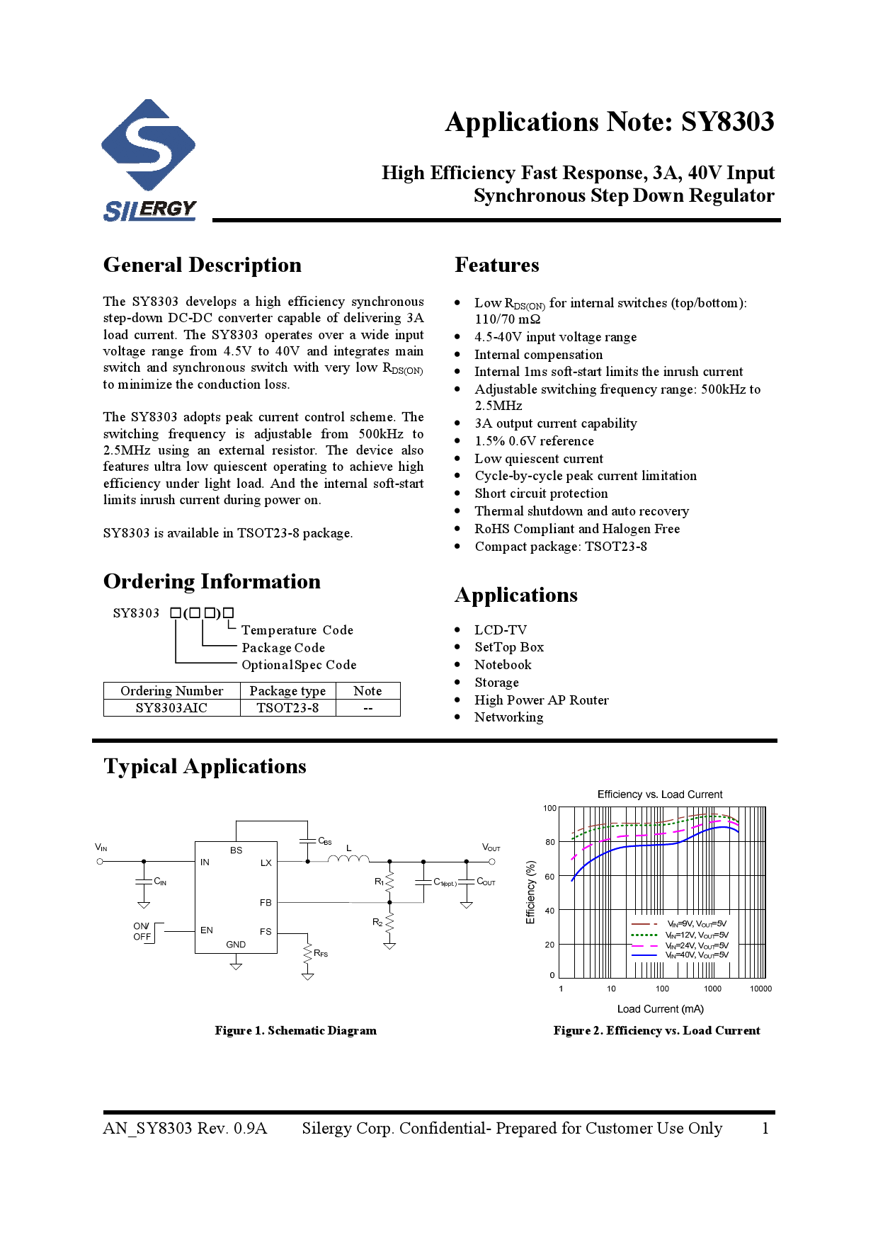 SY8303AIC_（silergy(矽力杰)）SY8303AIC中文资料_价格_PDF手册-立创电子商城