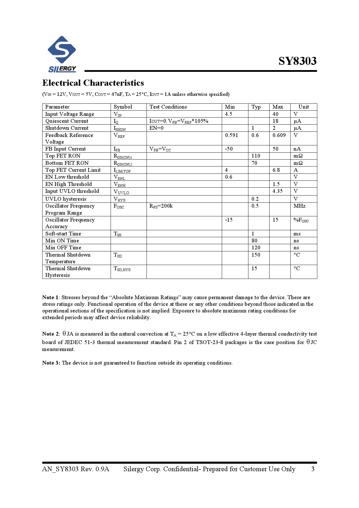 SY8303AIC_（silergy(矽力杰)）SY8303AIC中文资料_价格_PDF手册-立创电子商城