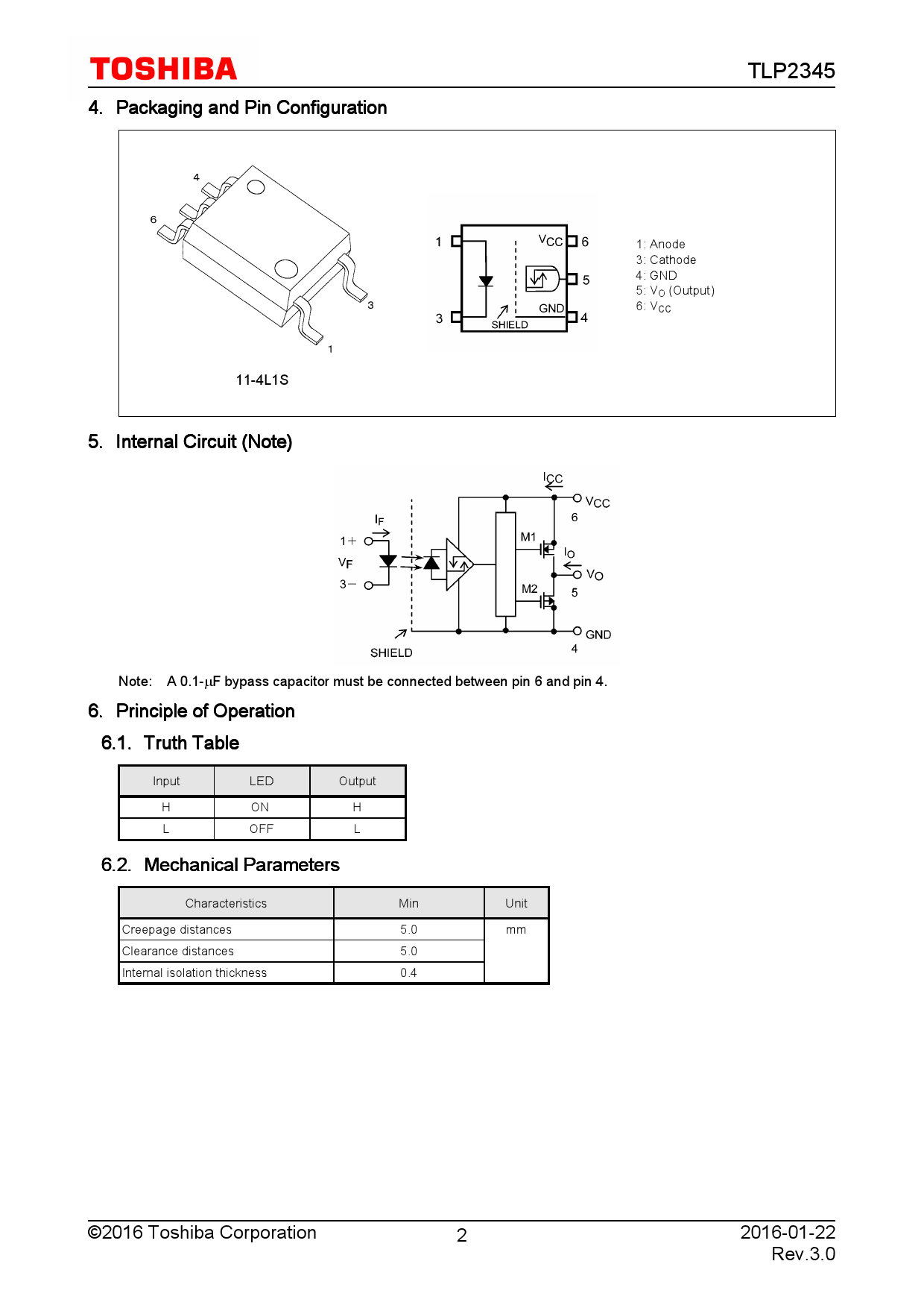 TLP2345(TPL,E_（TOSHIBA(东芝)）TLP2345(TPL,E中文资料_价格_PDF手册-立创电子商城