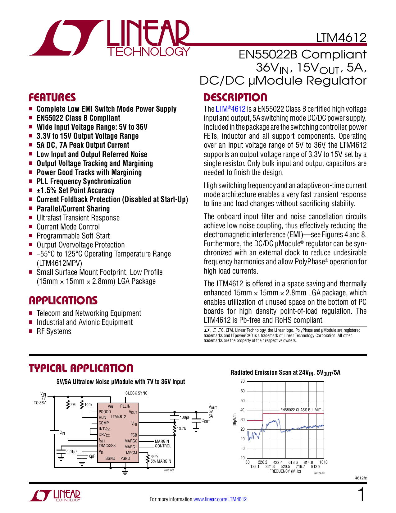 LTM4612EV#PBF_（ADI(亚德诺)/LINEAR）LTM4612EV#PBF中文资料_价格_PDF手册-立创电子商城
