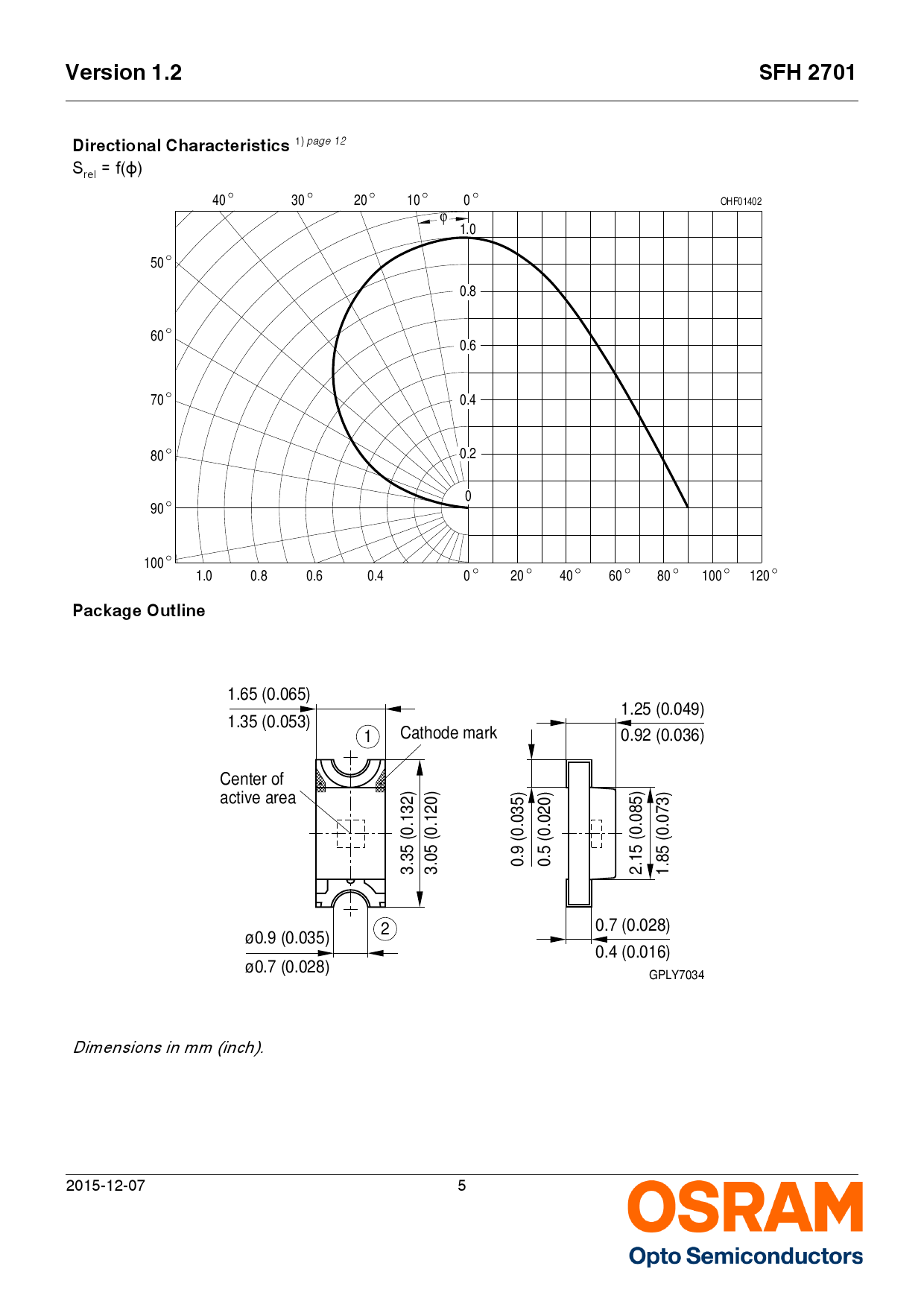 SFH 2701_（OSRAM）SFH 2701中文资料_价格_PDF手册-立创电子商城