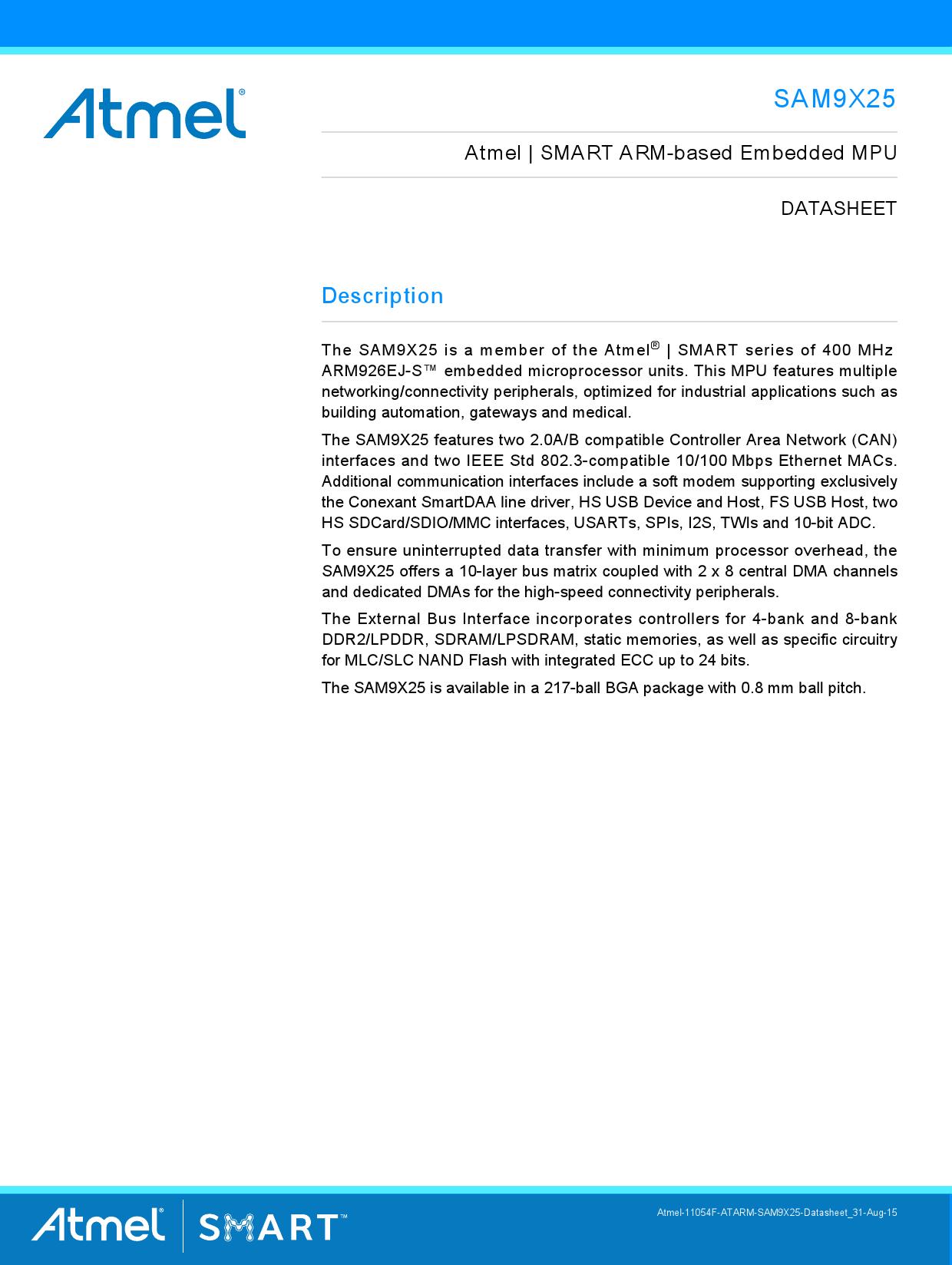 AT91SAM9X25-CU_（MICROCHIP(美国微芯)）AT91SAM9X25-CU中文资料_价格_PDF手册-立创电子商城