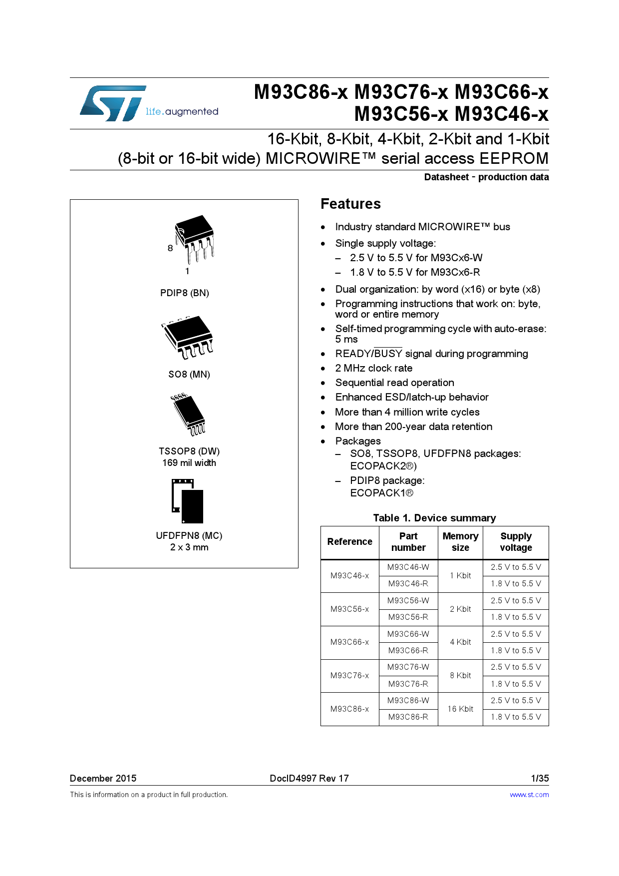 M93C86-WMN6TP_（ST(意法半导体)）M93C86-WMN6TP中文资料_价格_PDF手册-立创电子商城