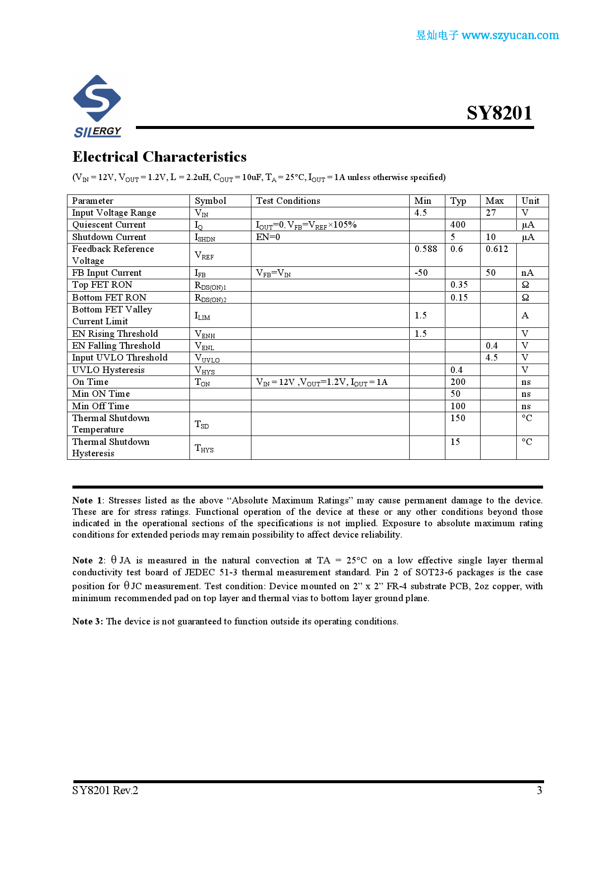 SY8201ABC_（silergy(矽力杰)）SY8201ABC中文资料_价格_PDF手册-立创电子商城