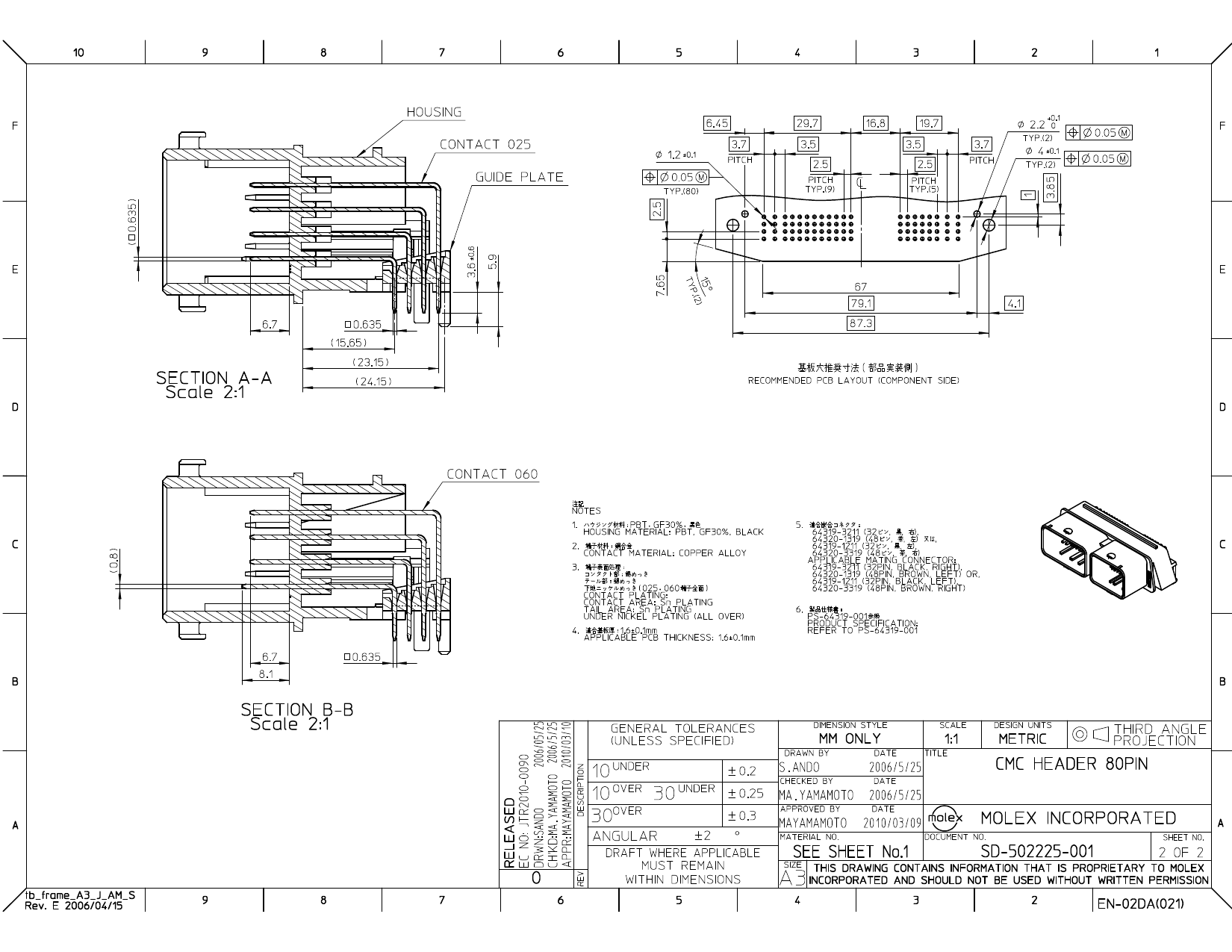 5022250801_（MOLEX）5022250801中文资料_价格_PDF手册-立创电子商城