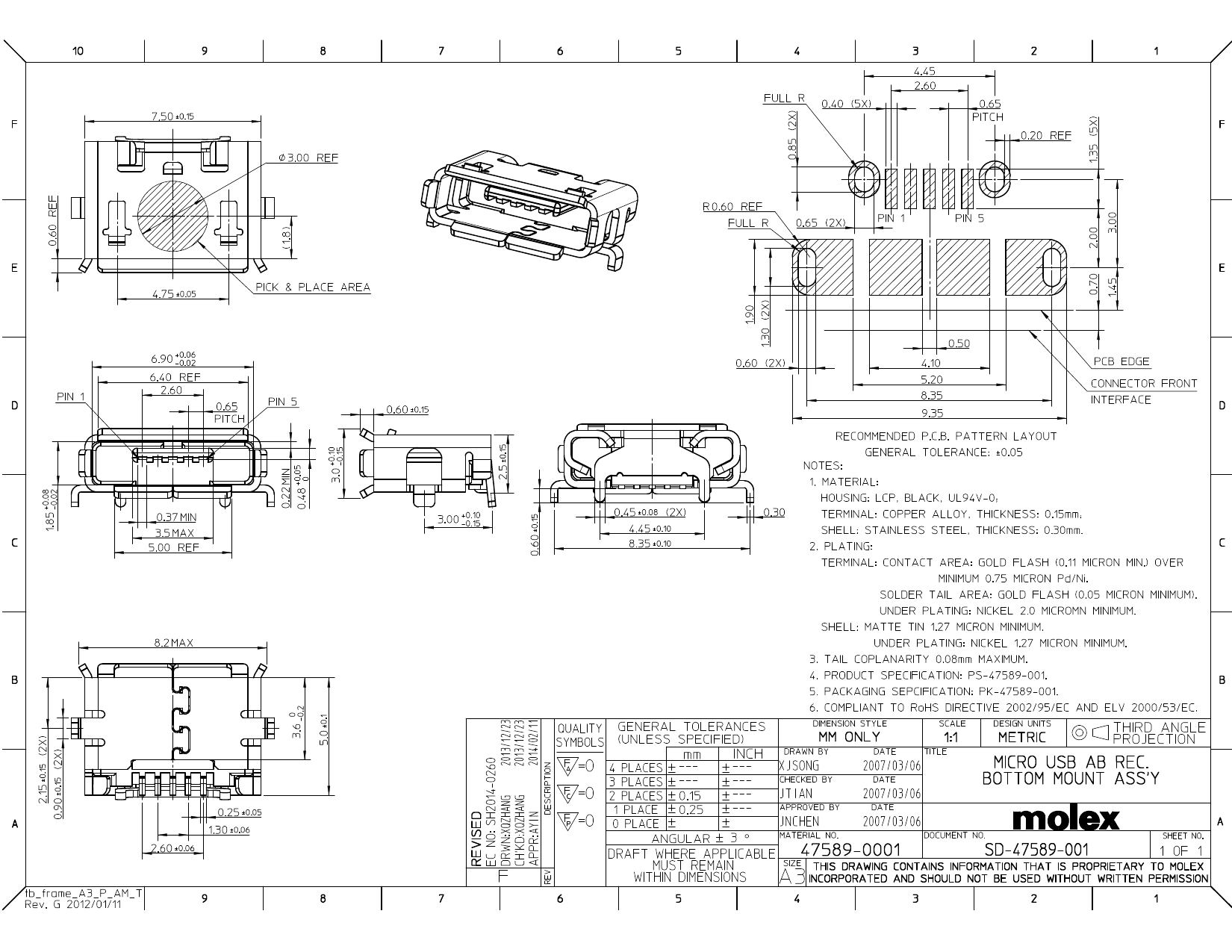 475890001_（MOLEX）475890001中文资料_价格_PDF手册-立创电子商城