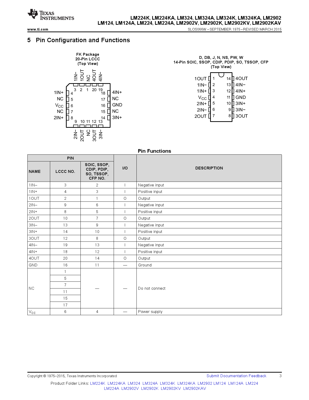 LM324N_（TI(德州仪器)）LM324N中文资料_价格_PDF手册-立创电子商城