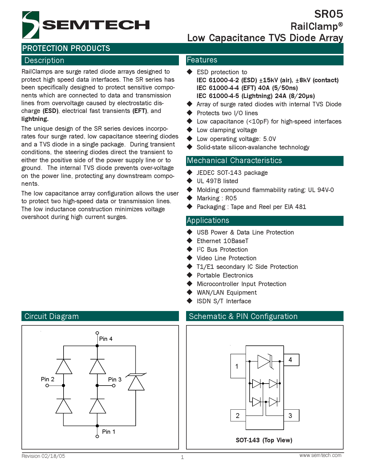 SR05.TCT_（SEMTECH）SR05.TCT中文资料_价格_PDF手册-立创电子商城