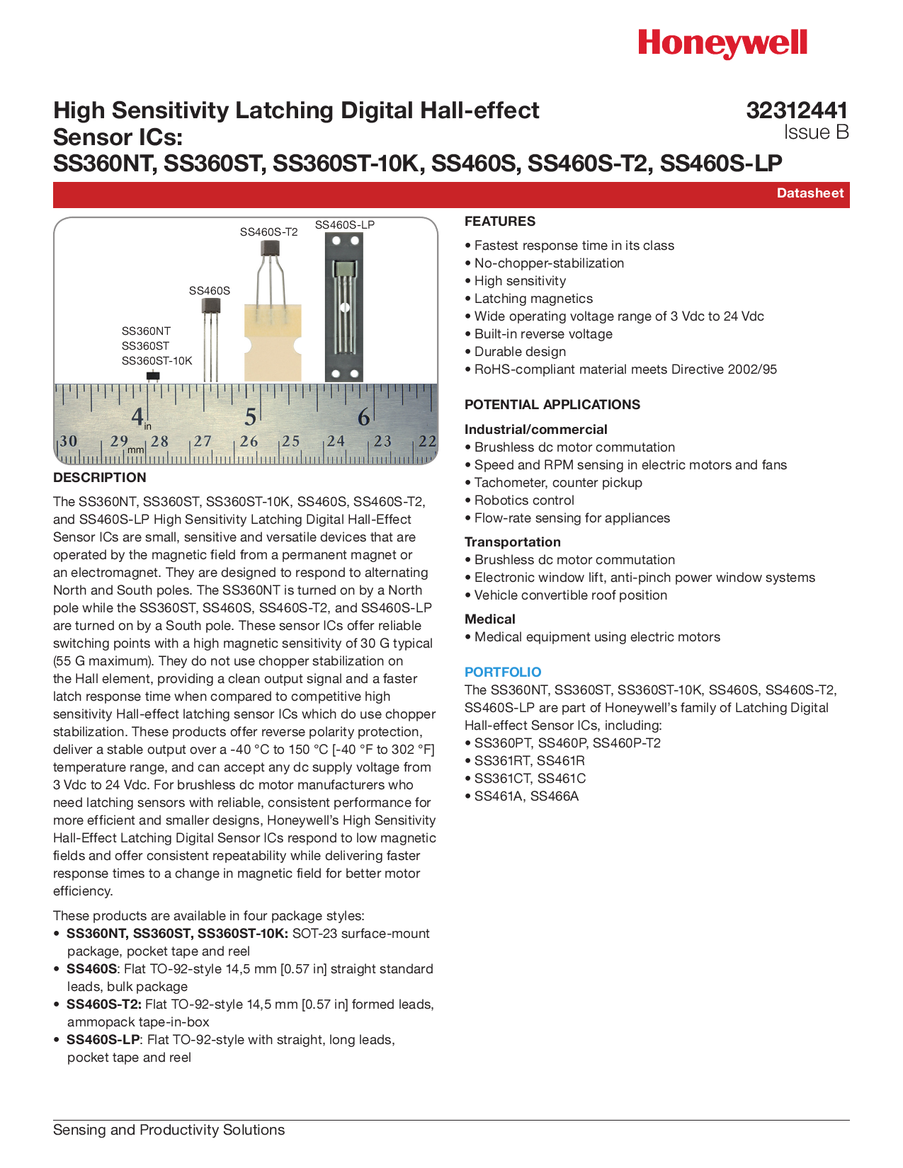 SS360ST_（Honeywell(霍尼韦尔)）SS360ST中文资料_价格_PDF手册-立创电子商城