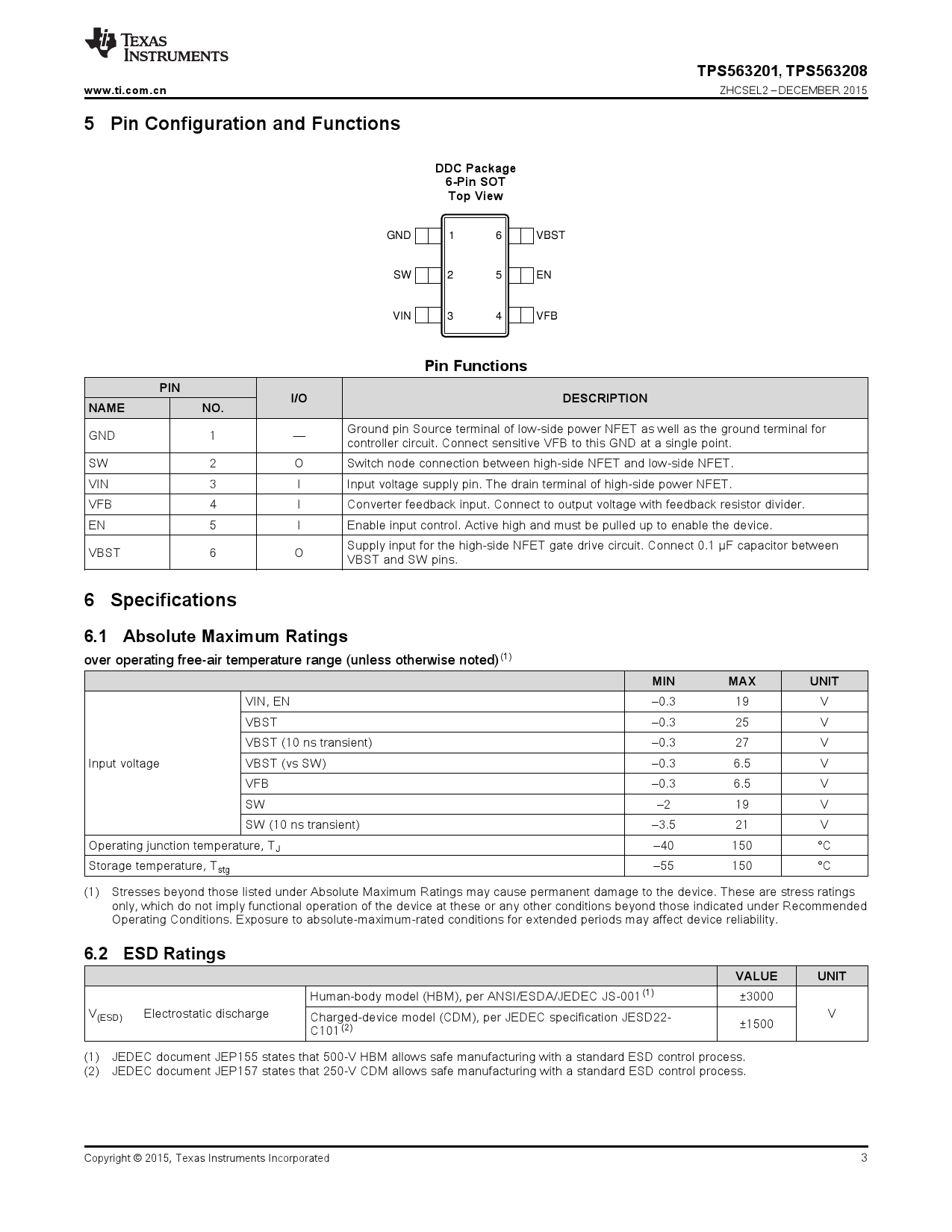 TPS563201DDCR_（TI(德州仪器)）TPS563201DDCR中文资料_价格_PDF手册-立创电子商城