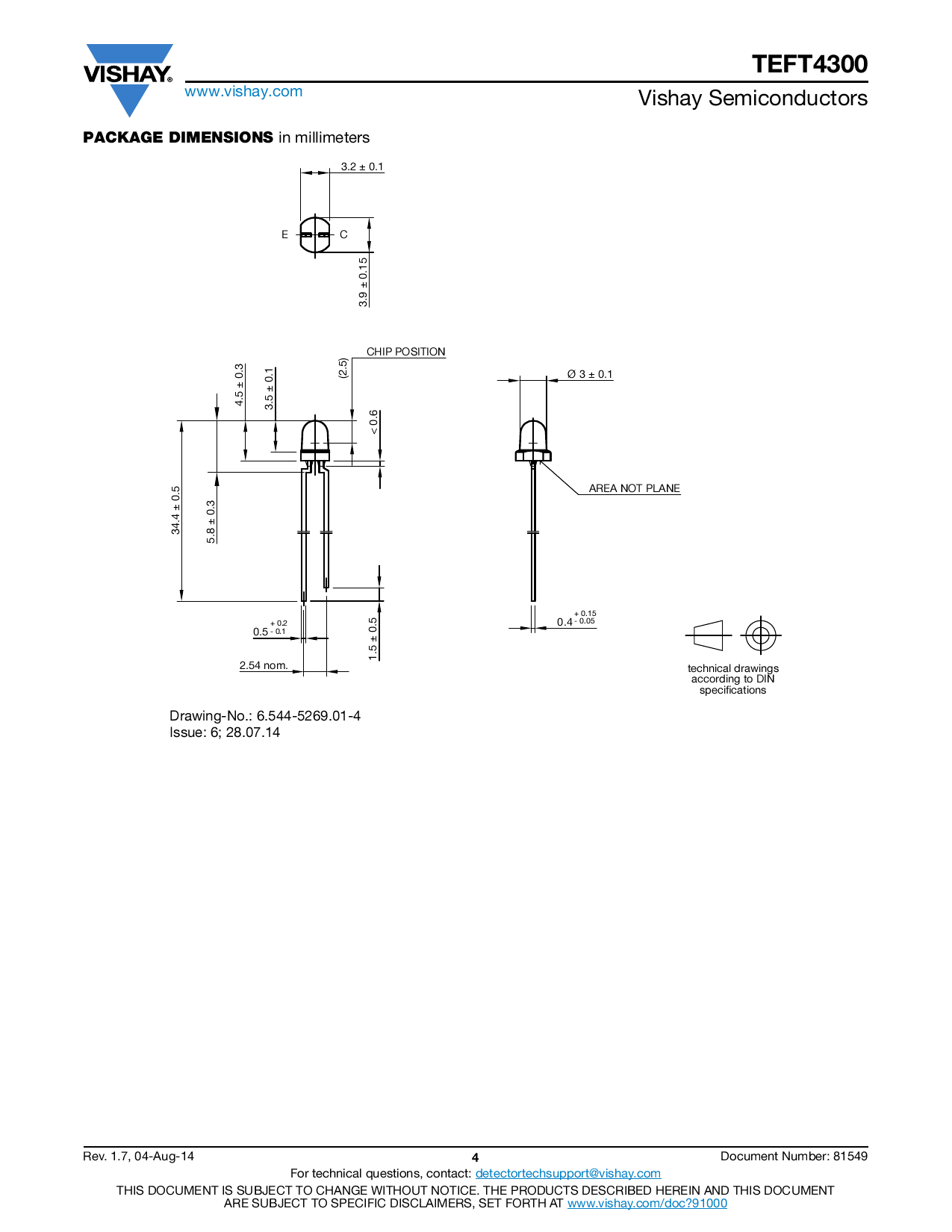 TEFT4300_（VISHAY(威世)）TEFT4300中文资料_价格_PDF手册-立创电子商城