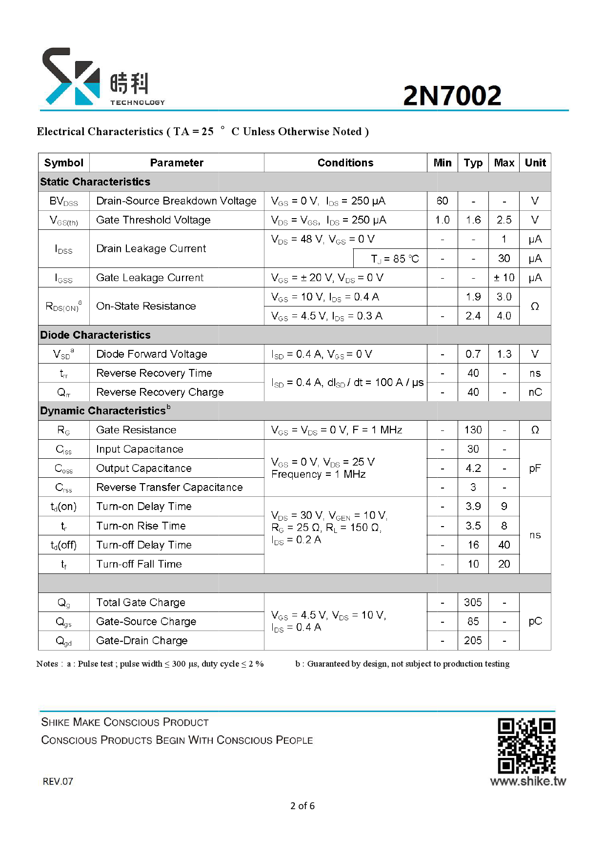 2N7002（丝印12W）_（SHIKUES(时科)）2N7002（丝印12W）中文资料_价格_PDF手册-立创电子商城