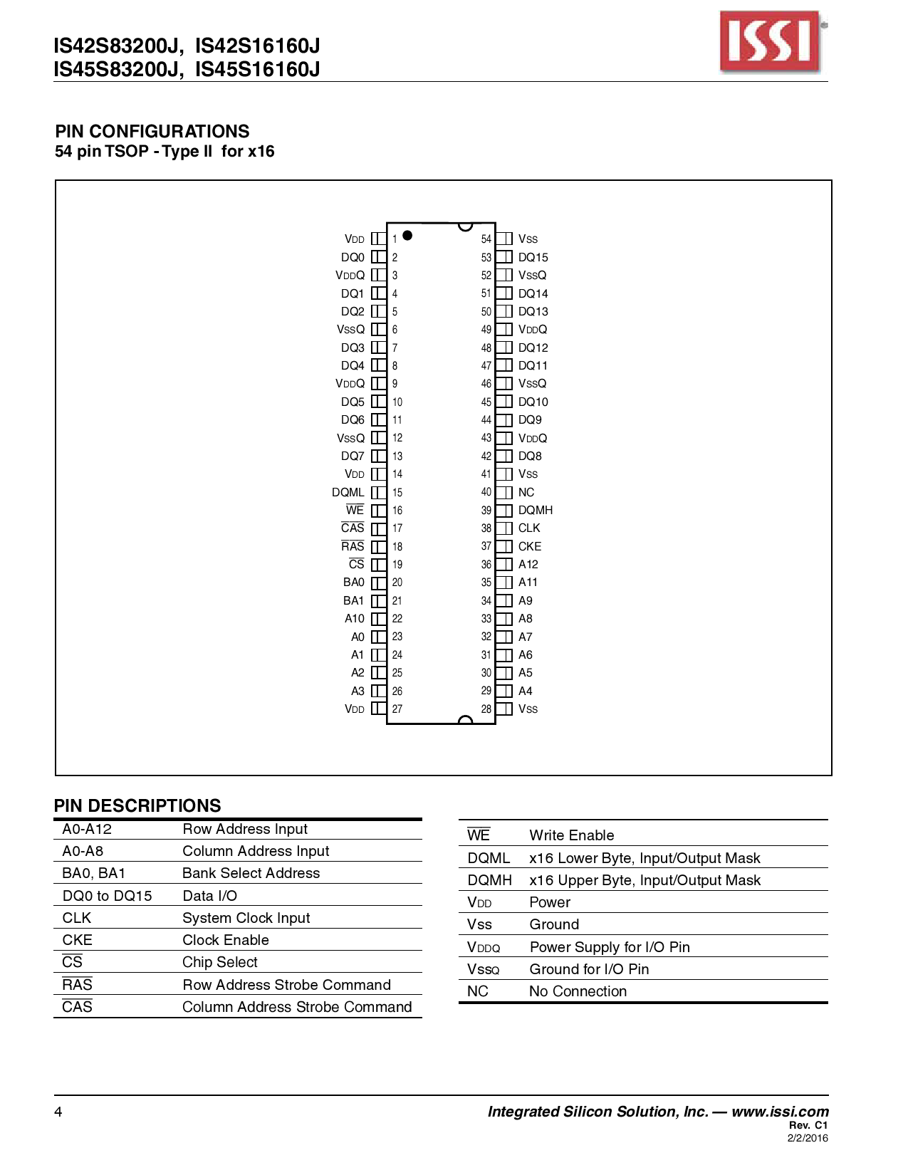 IS42S16160J-6TLI_（ISSI(美国芯成)）IS42S16160J-6TLI中文资料_价格_PDF手册-立创电子商城
