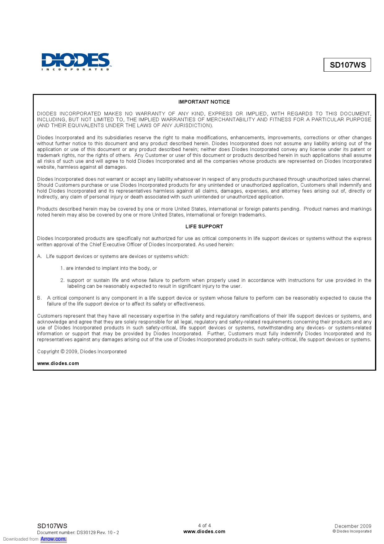SD107WS-7-F_（DIODES(美台)）SD107WS-7-F中文资料_价格_PDF手册-立创电子商城