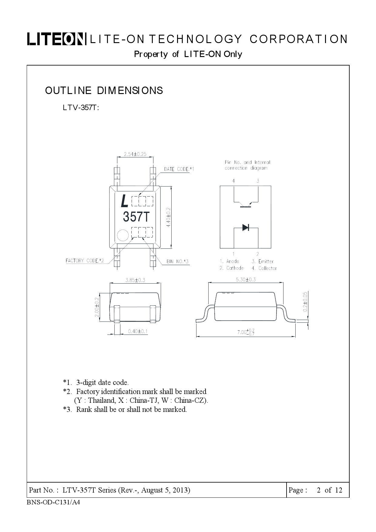 LTV-357T-C_（LITEON(光宝)）LTV-357T-C中文资料_价格_PDF手册-立创电子商城