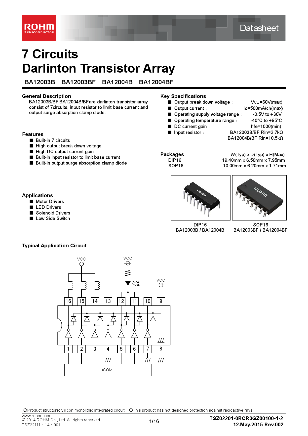 BA12003BF-E2_（ROHM(罗姆)）BA12003BF-E2中文资料_价格_PDF手册-立创电子商城
