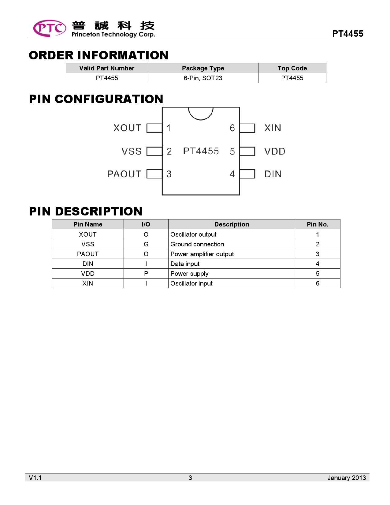 PT4455_（PTC(普诚)）PT4455中文资料_价格_PDF手册-立创电子商城