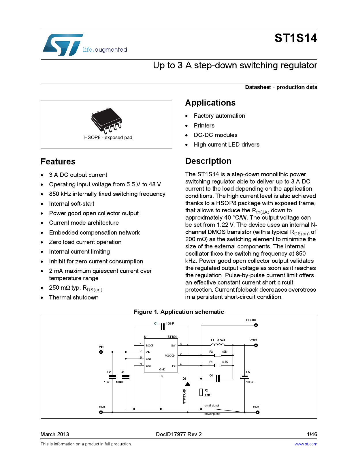 ST1S14PHR_（ST(意法半导体)）ST1S14PHR中文资料_价格_PDF手册-立创电子商城