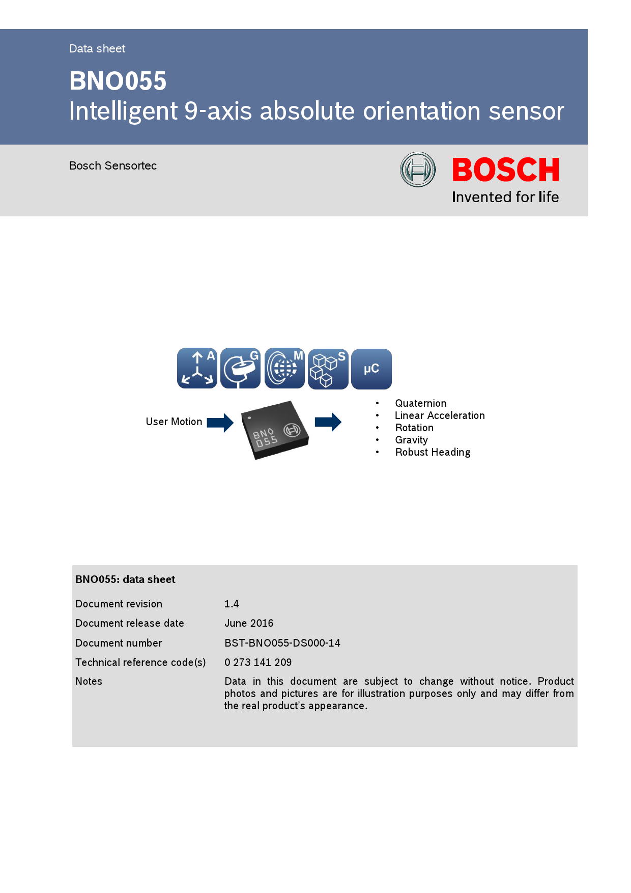 BNO055_（Bosch(博世)）BNO055中文资料_价格_PDF手册-立创电子商城