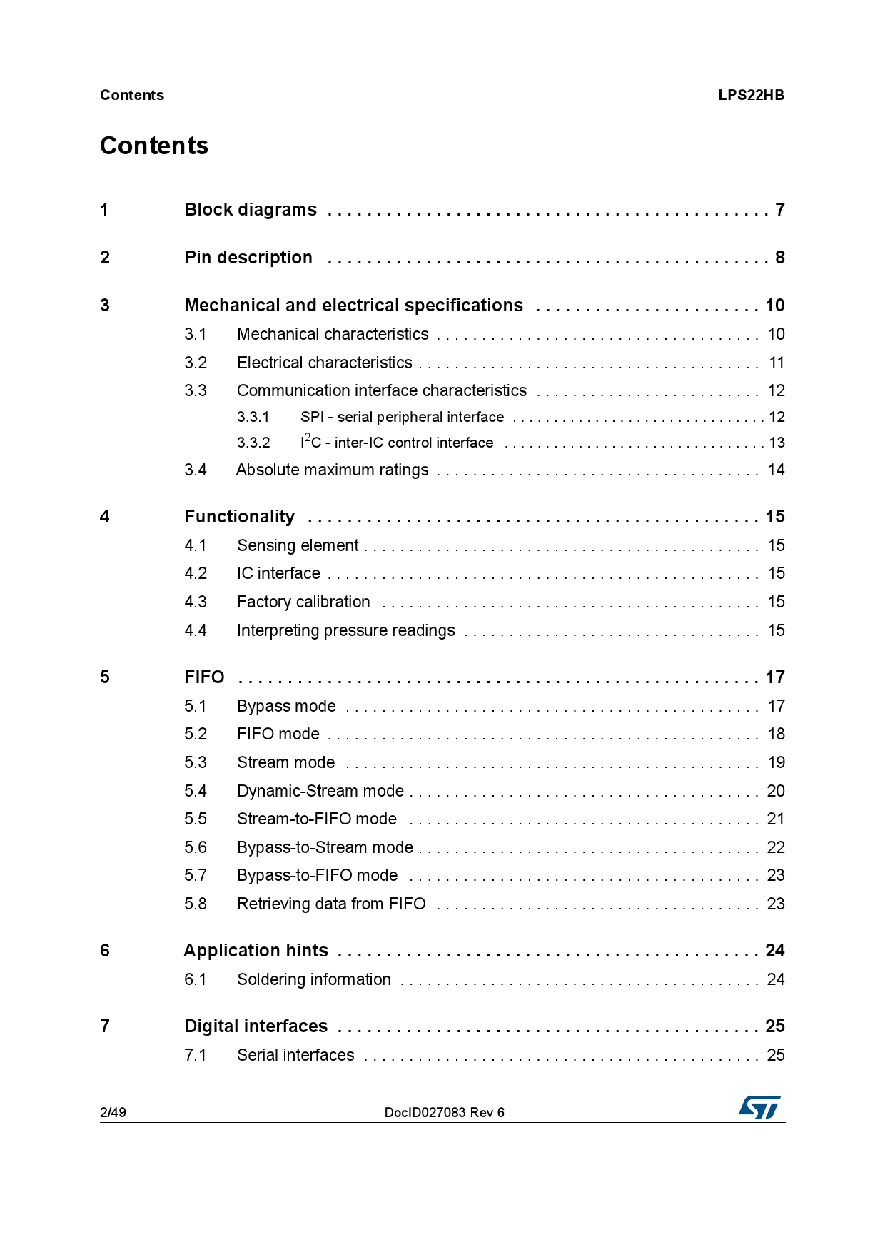 LPS22HBTR_（ST(意法半导体)）LPS22HBTR中文资料_价格_PDF手册-立创电子商城