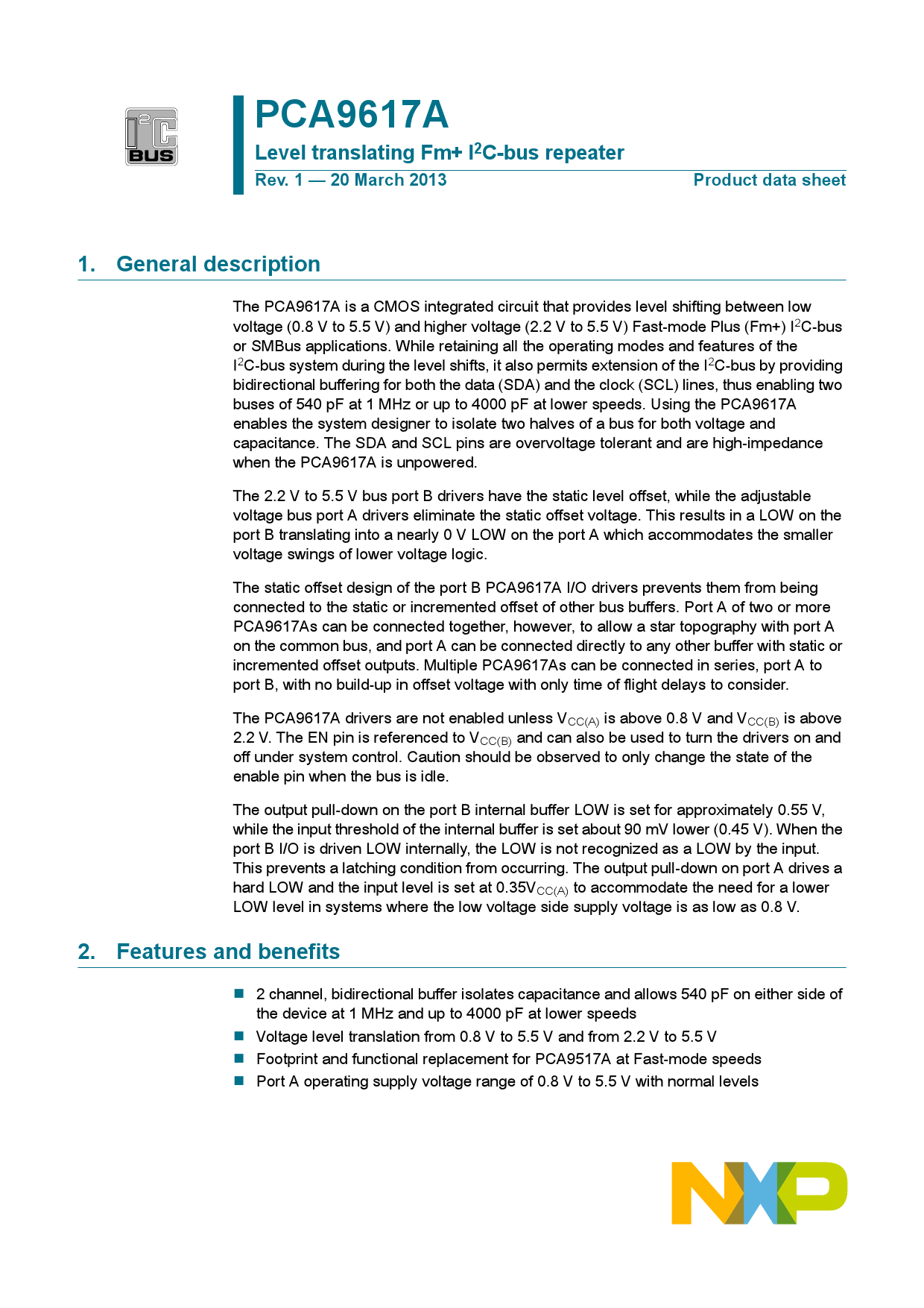 PCA9617ADP_（NXP(恩智浦)）PCA9617ADP中文资料_价格_PDF手册-立创电子商城