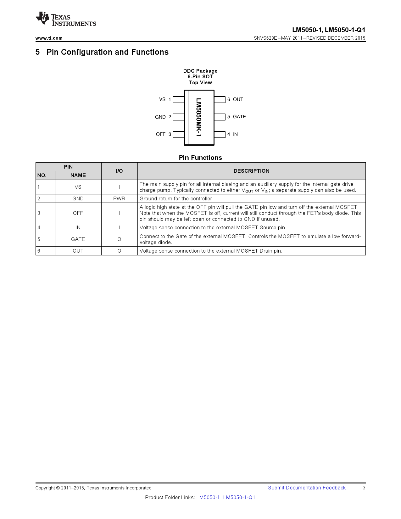 LM5050MK-1/NOPB_（TI(德州仪器)）LM5050MK-1/NOPB中文资料_价格_PDF手册-立创电子商城