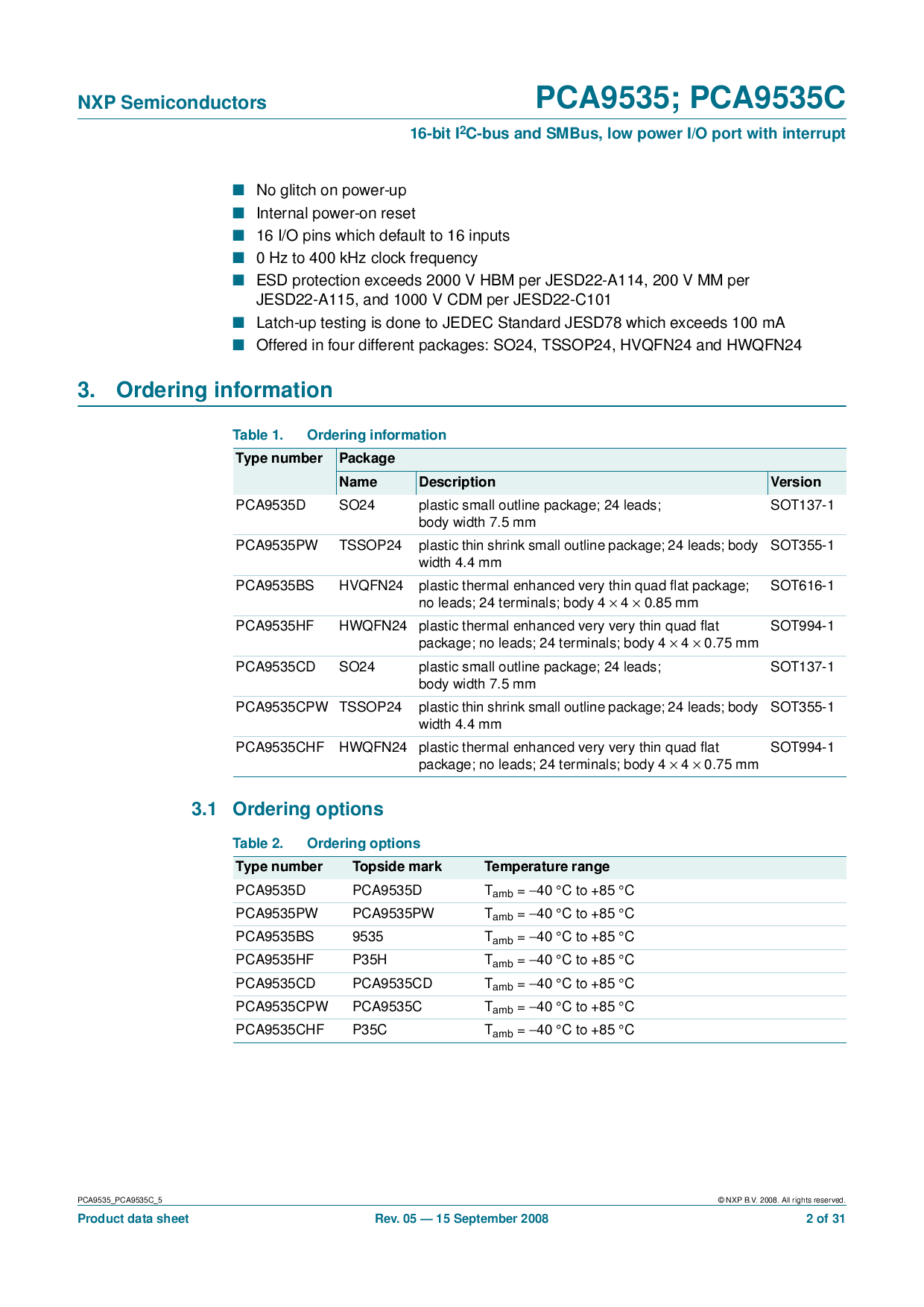 PCA9535PW_（NXP(恩智浦)）PCA9535PW中文资料_价格_PDF手册-立创电子商城
