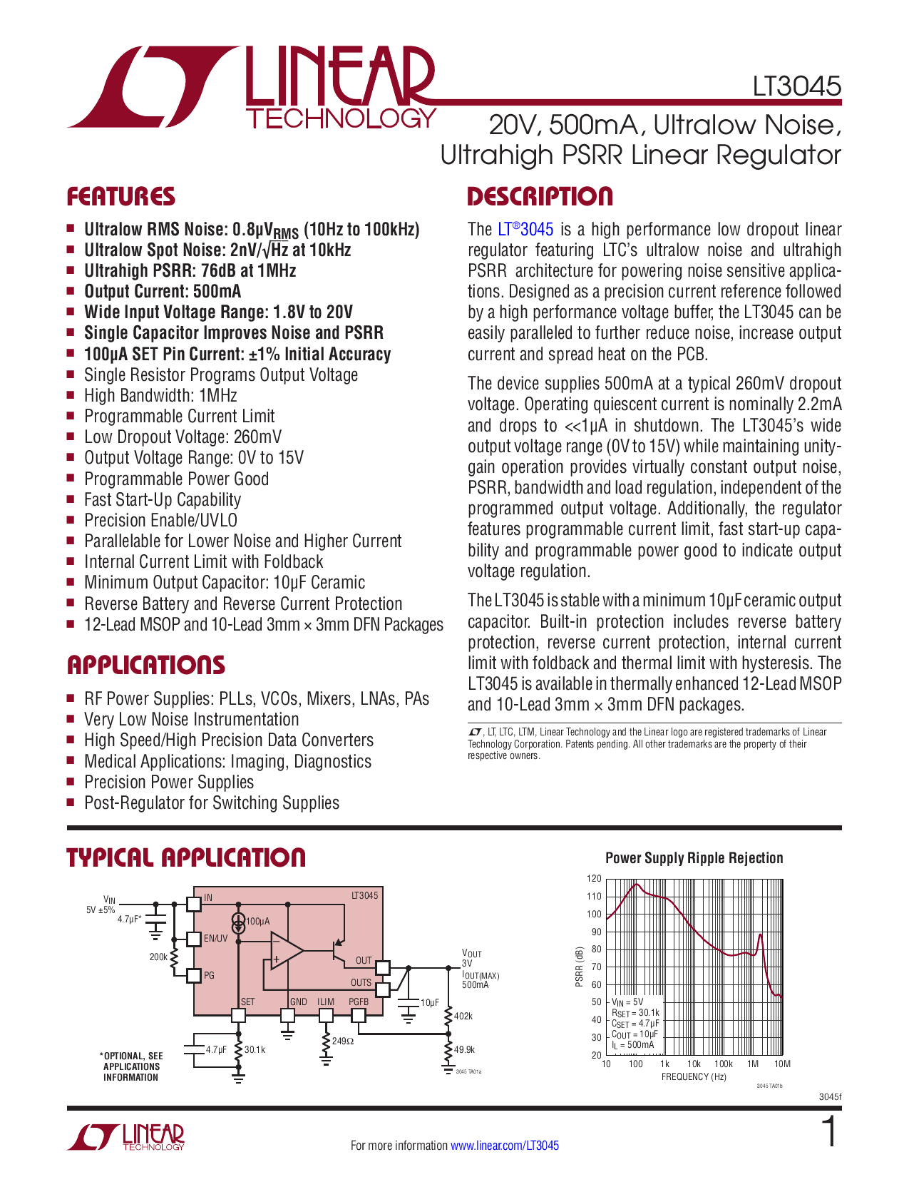 LT3045EDD#PBF_（LINEAR(凌特)）LT3045EDD#PBF中文资料_价格_PDF手册-立创电子商城