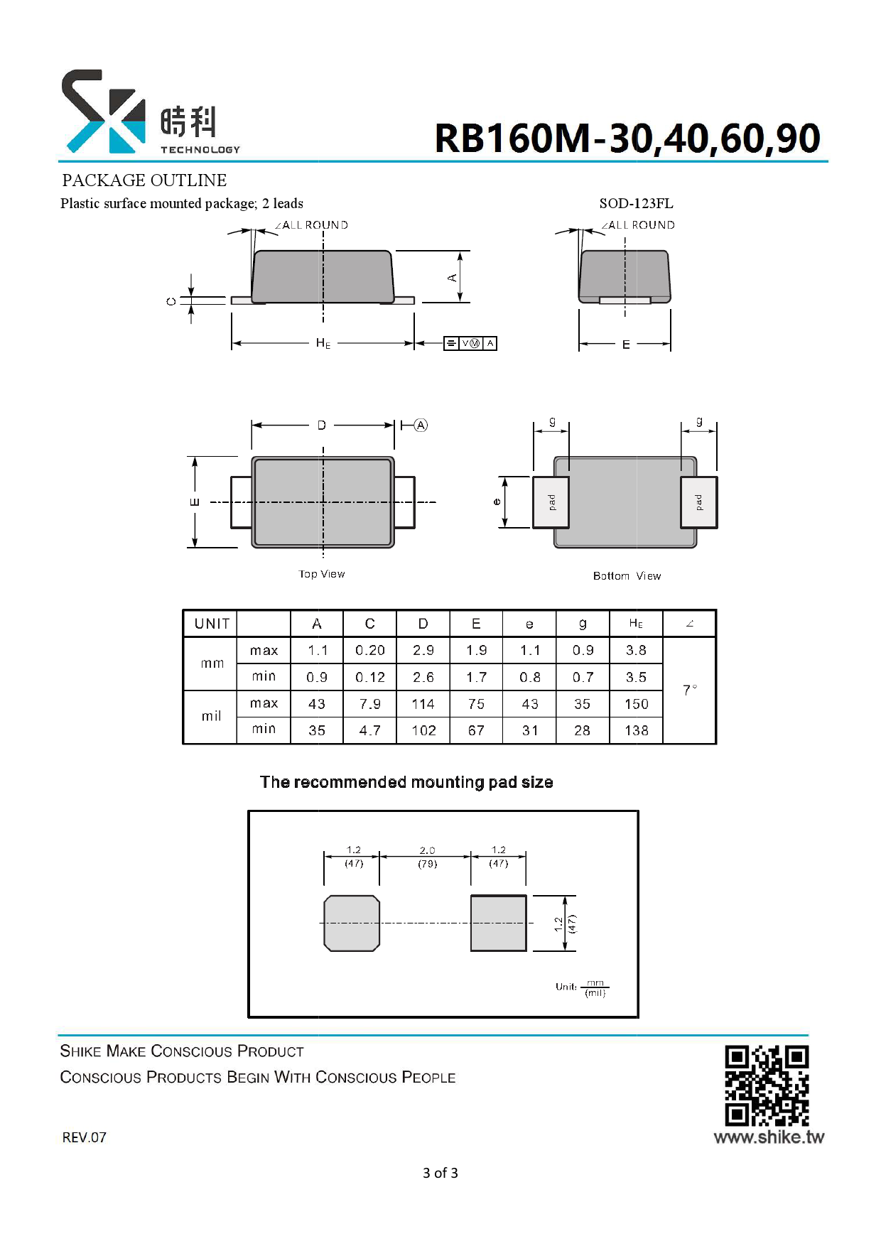 RB160M-40_（SHIKUES(时科)）RB160M-40中文资料_价格_PDF手册-立创电子商城