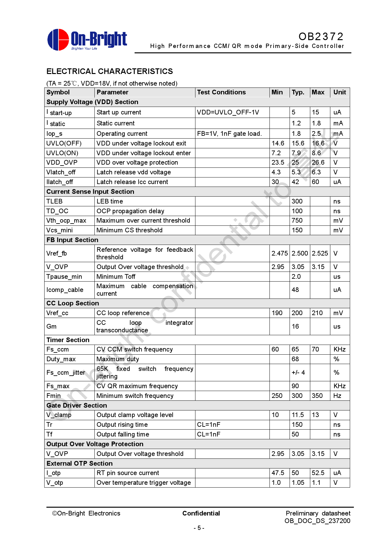 OB2372CPA_（OB(昂宝)）OB2372CPA中文资料_价格_PDF手册-立创电子商城